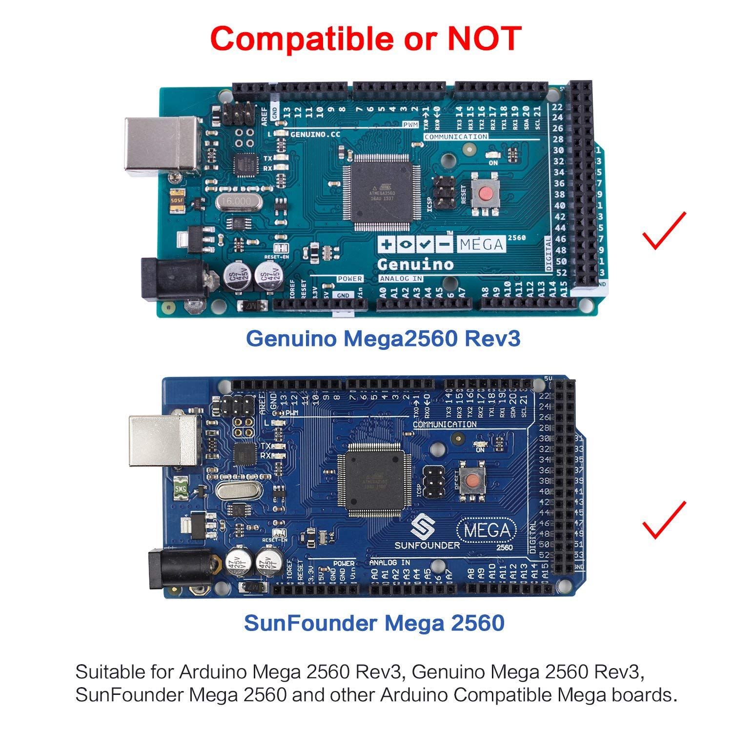 Buy SunFounder 2560 Case Enclosure Transparent Gloss Acrylic Computer ...