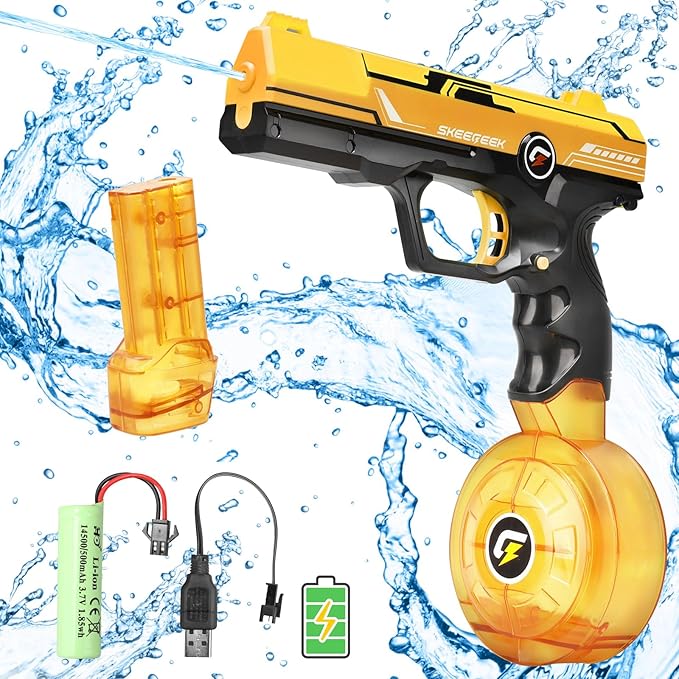 Amazon.com: INSOON Electric Water Gun Pistol - Rechargeable Automatic ...