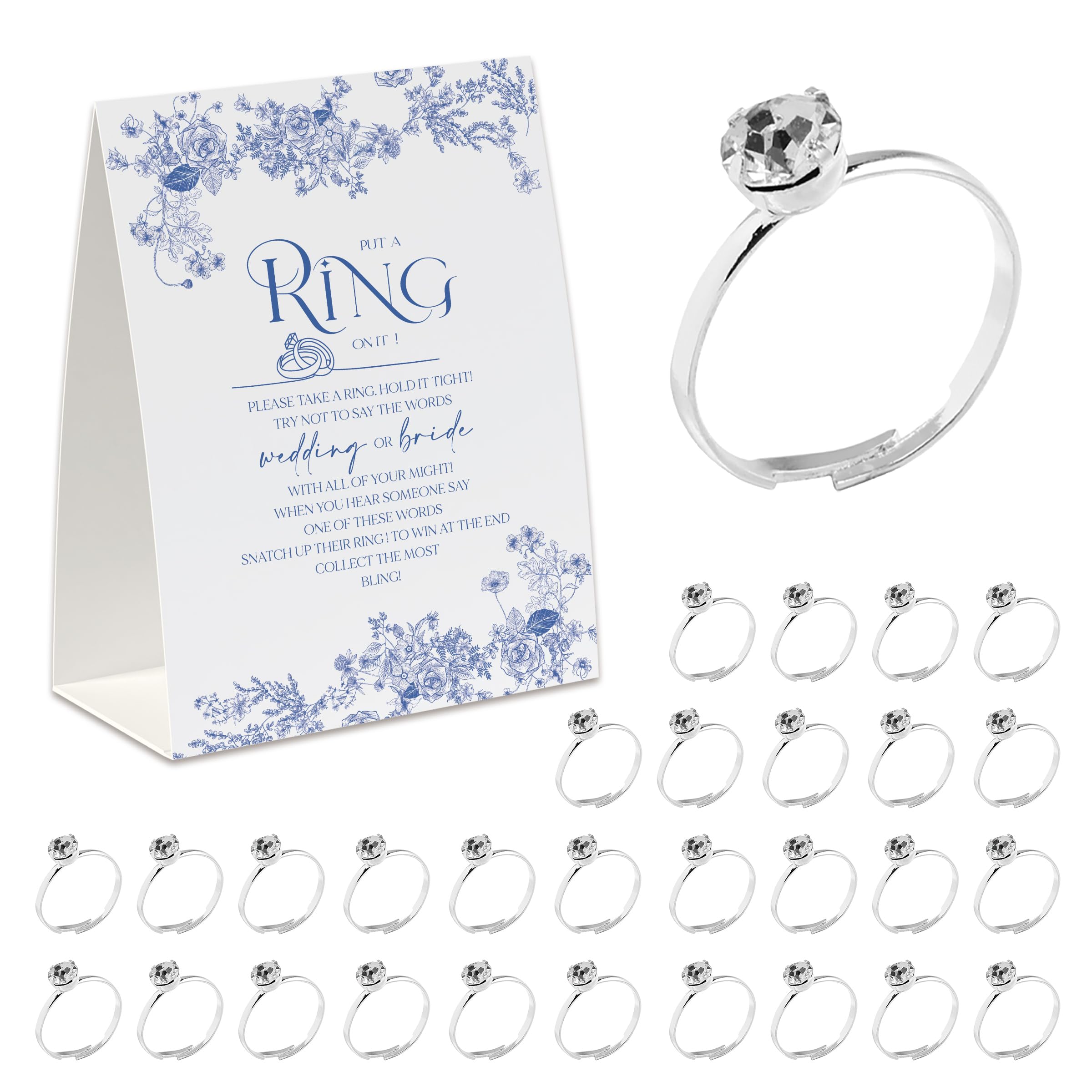 Amazon.com: Put A Ring on It Game(50 Rings with One Sign), Don't Say ...