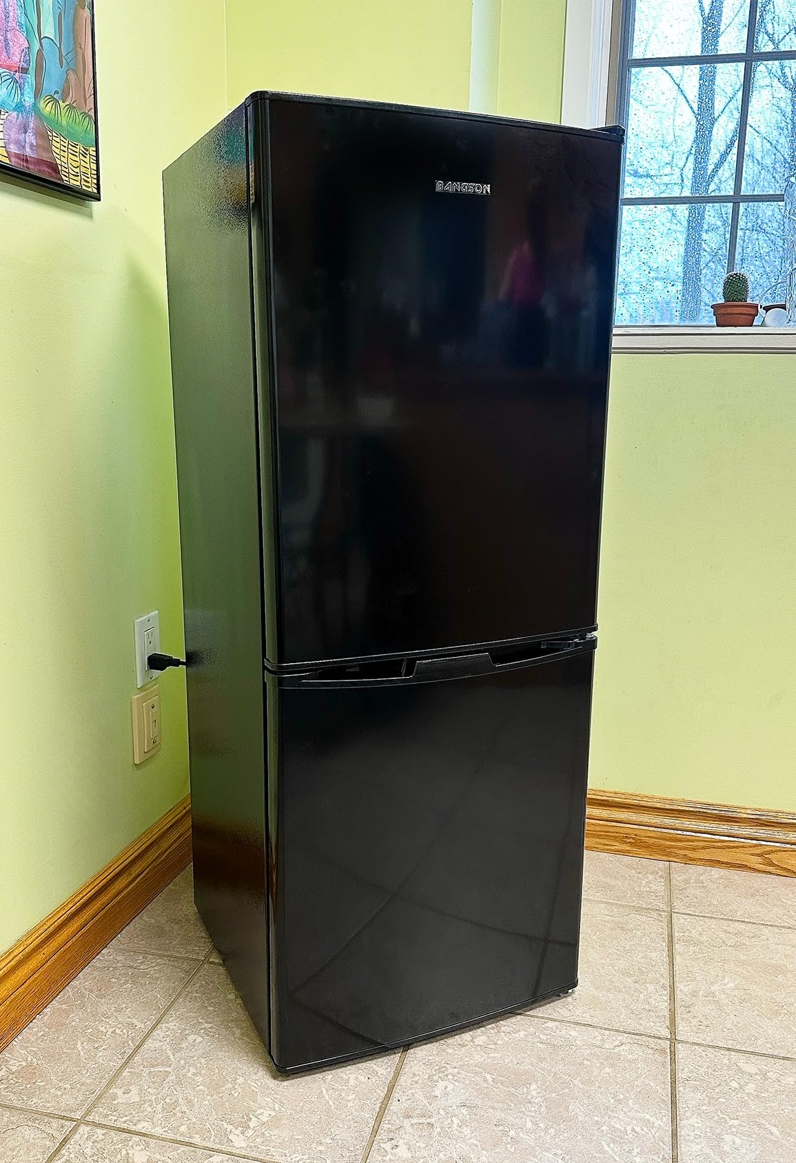 $49/mo - Finance BANGSON Small Refrigerator with Freezer, 4.0 Cu.Ft ...