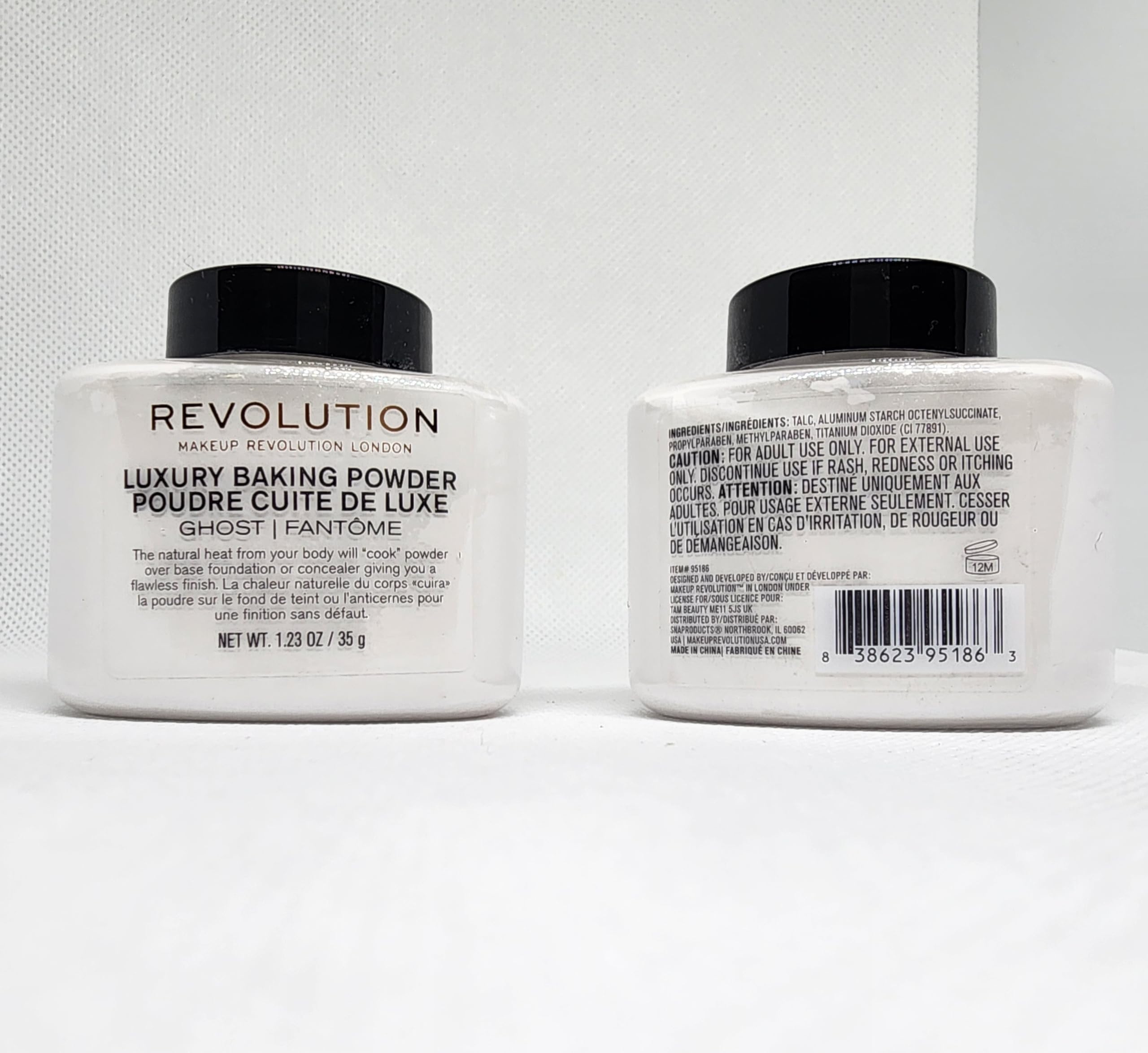 Amazon.com : Revolution Makeup Luxury Baking Powder, Ghost : Beauty ...