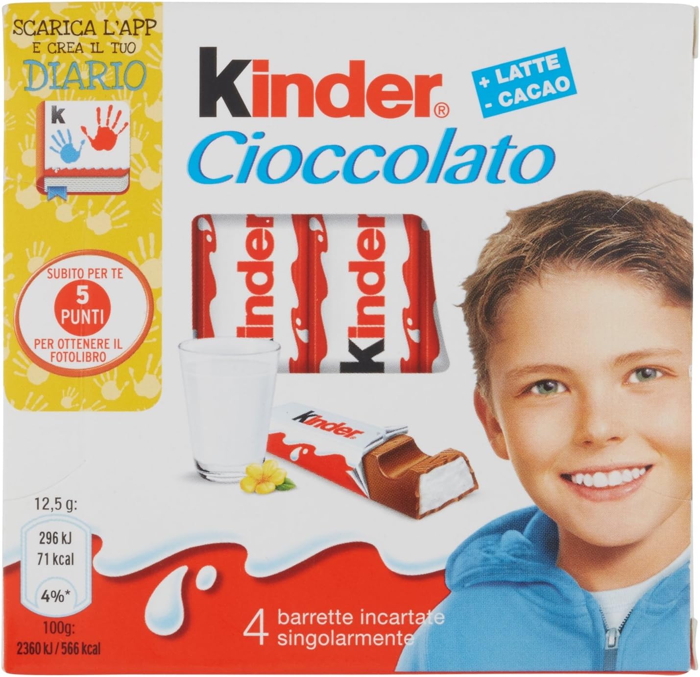 Kinder Small Chocolate Bars Multipack, 4 x 12.5g : Amazon.co.uk: Grocery