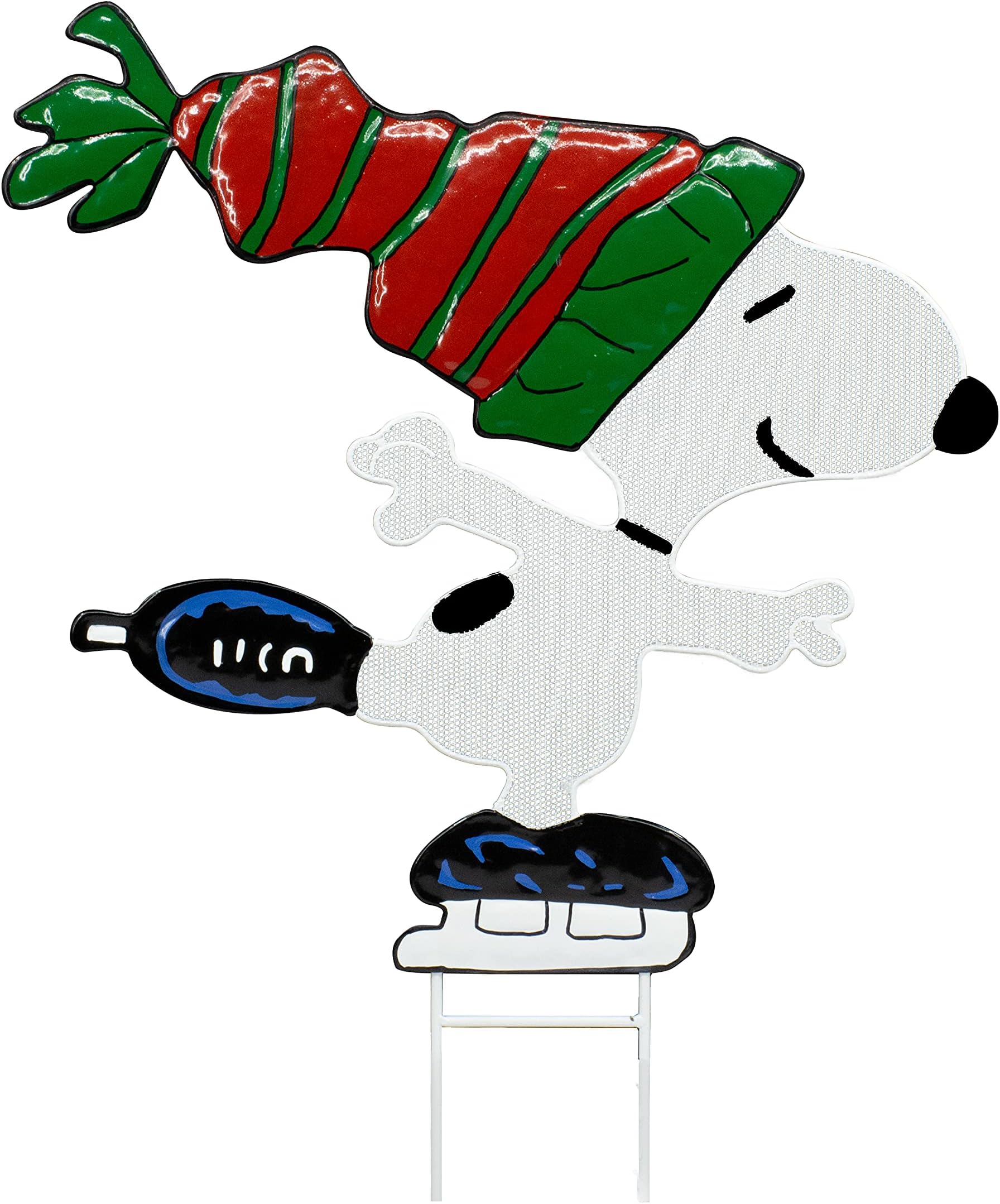 Amazon.com: ProductWorks Peanuts Pumpkin Press-in Icon Garden Stake ...