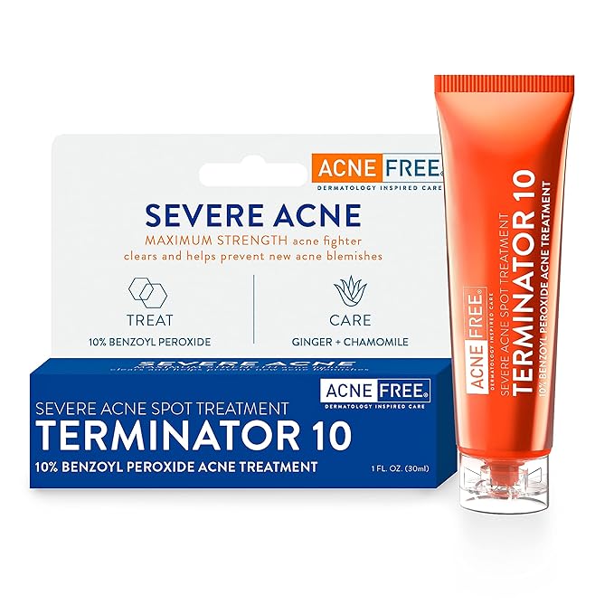 Amazon.com: AcneFree Terminator 10 Acne Spot Treatment with Benzoyl ...