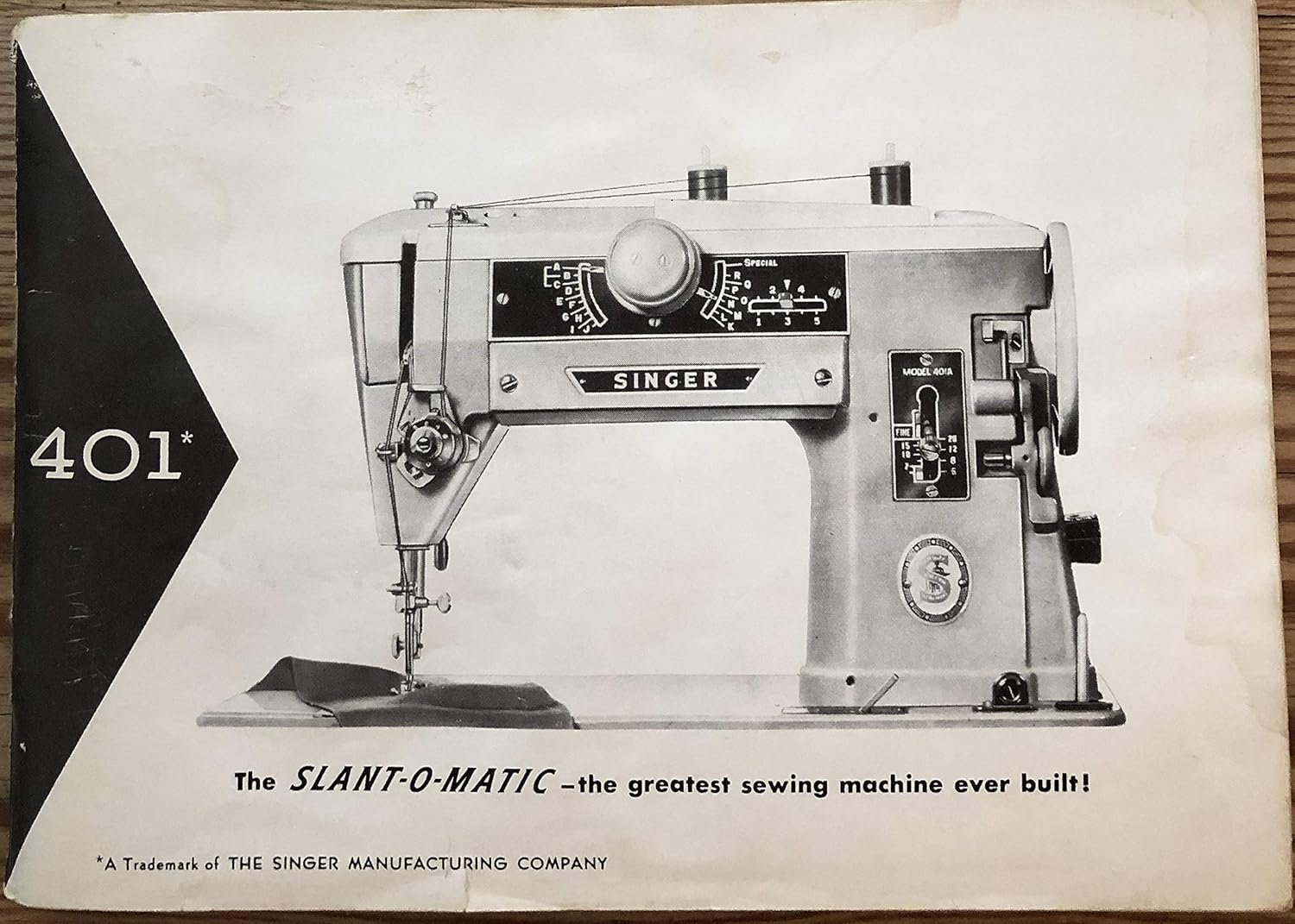 Singer 401 - The Slant-O-Matic Sewing Machine - The Greatest Sewing ...