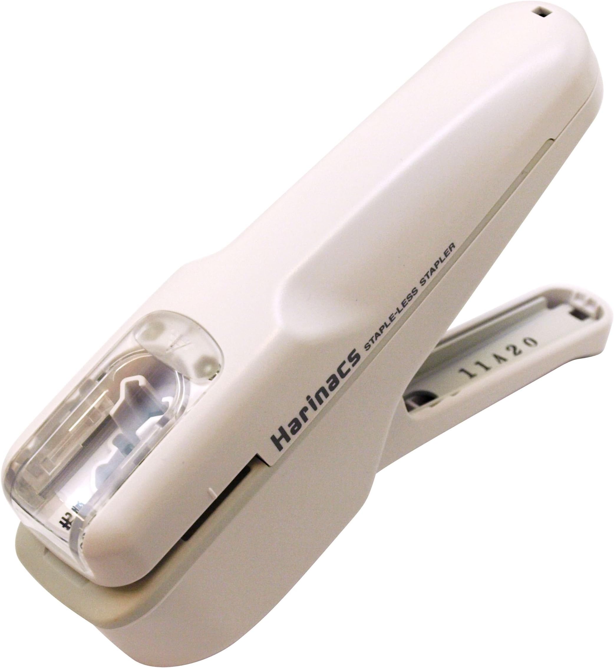 Amazon.com : Kokuyo Harinacs Japanese Stapleless Stapler White : Desk ...