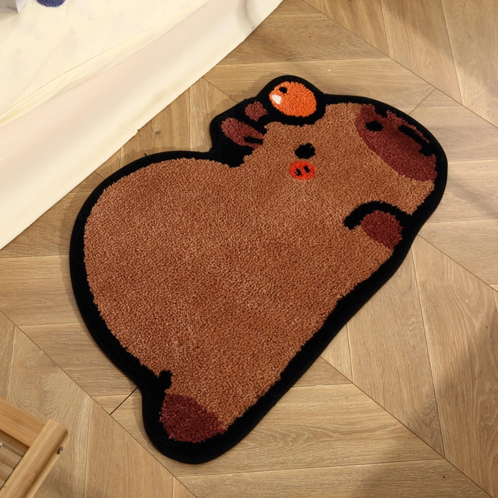 Amazon.com: Cute Animal Bath Mat Funny Bathroom Rugs Non Slip Water ...