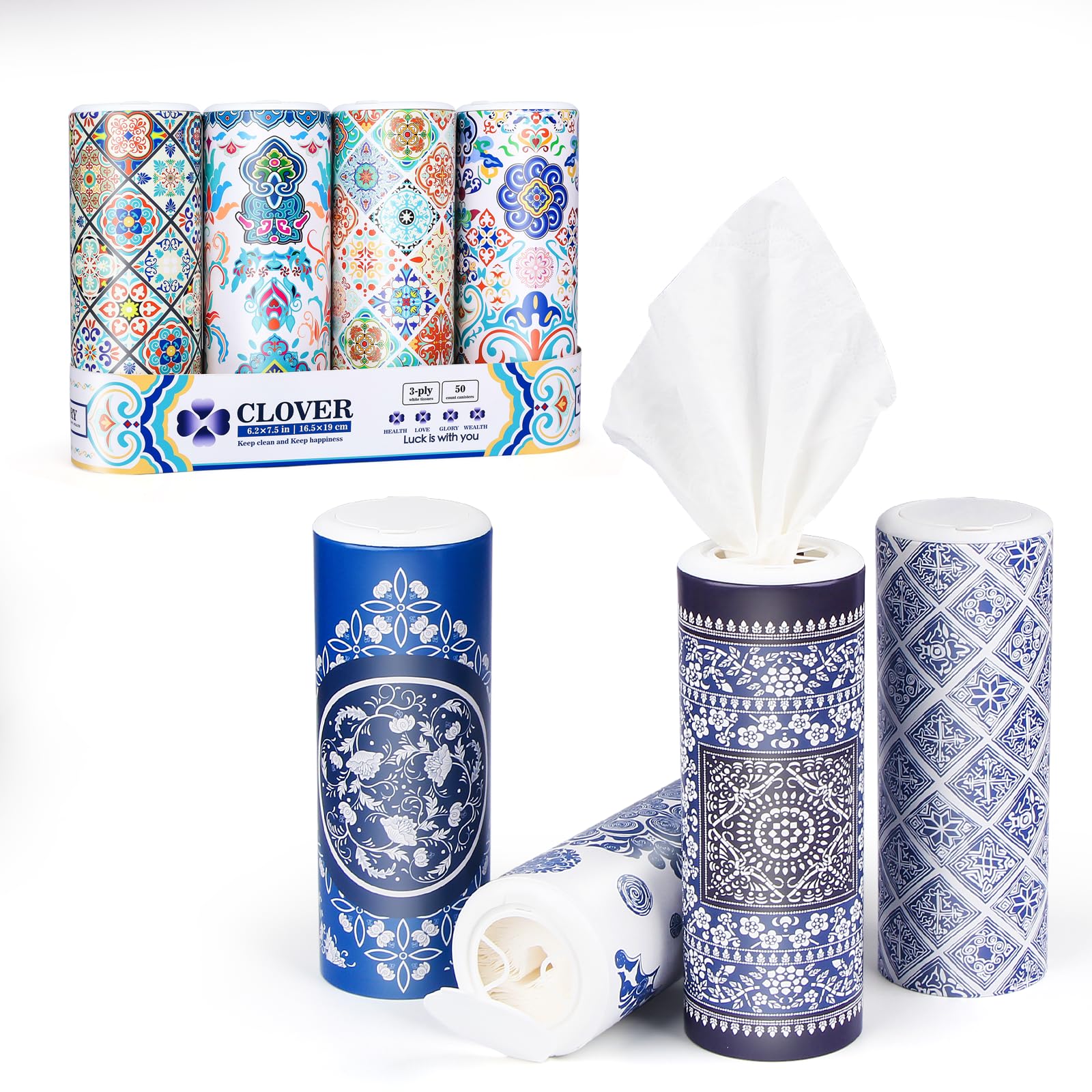 Amazon.com: Car Round Canned Tissue Box Cup Holder Facial Tissues ...