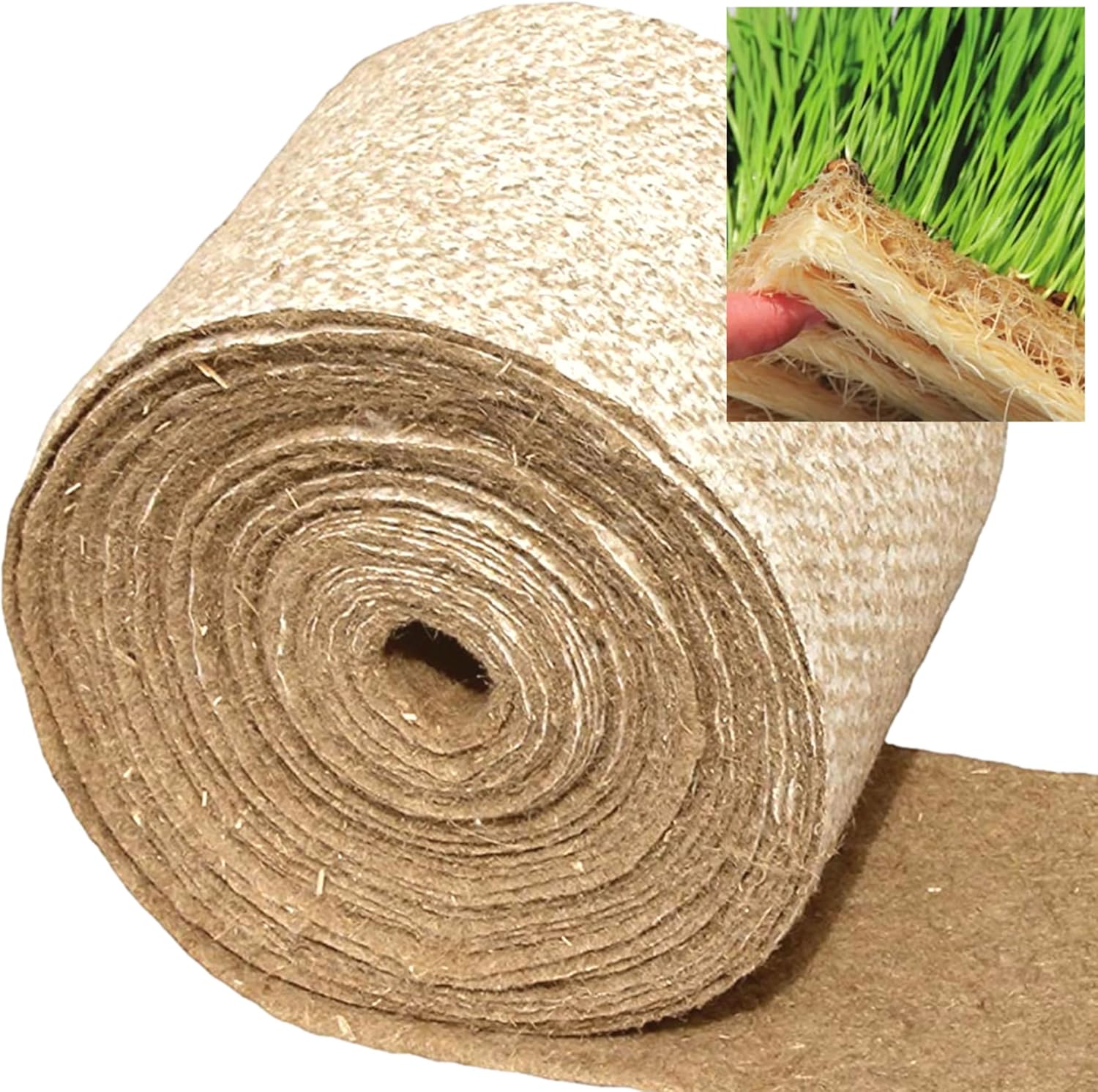 Amazon.com : terrafibre Hemp Growing Mat Roll for Microgreen Seed ...