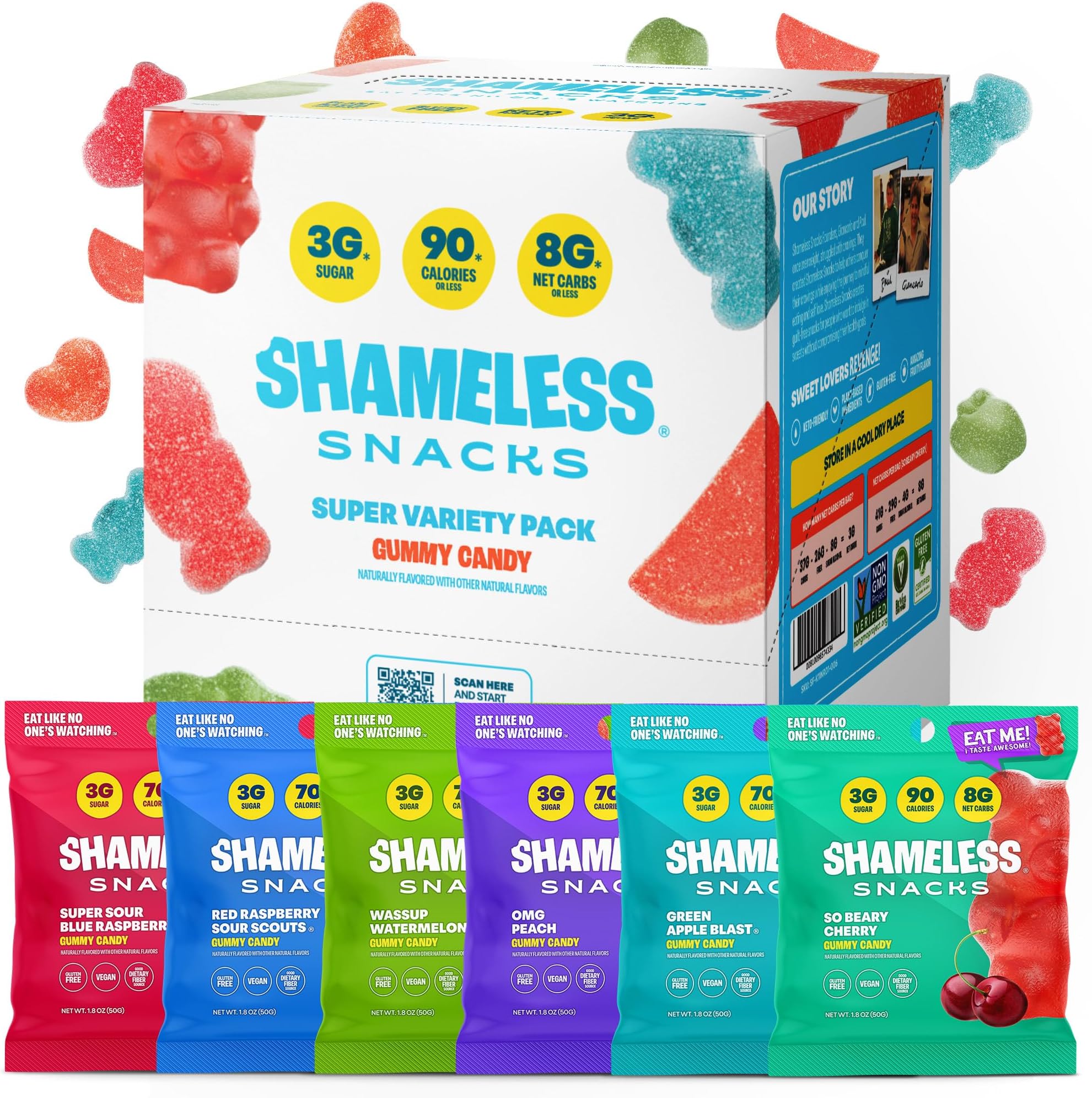 Amazon.com : Susa Candy Extreme Sour Blue Raspberry Gushers | 10 Ounces ...
