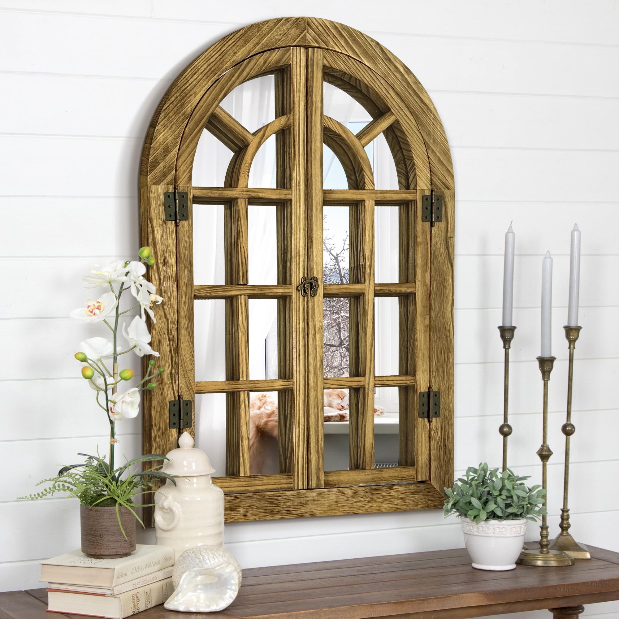 Amazon.com: SET OF TWO ARCHED WINDOW MIRRORS : Home & Kitchen