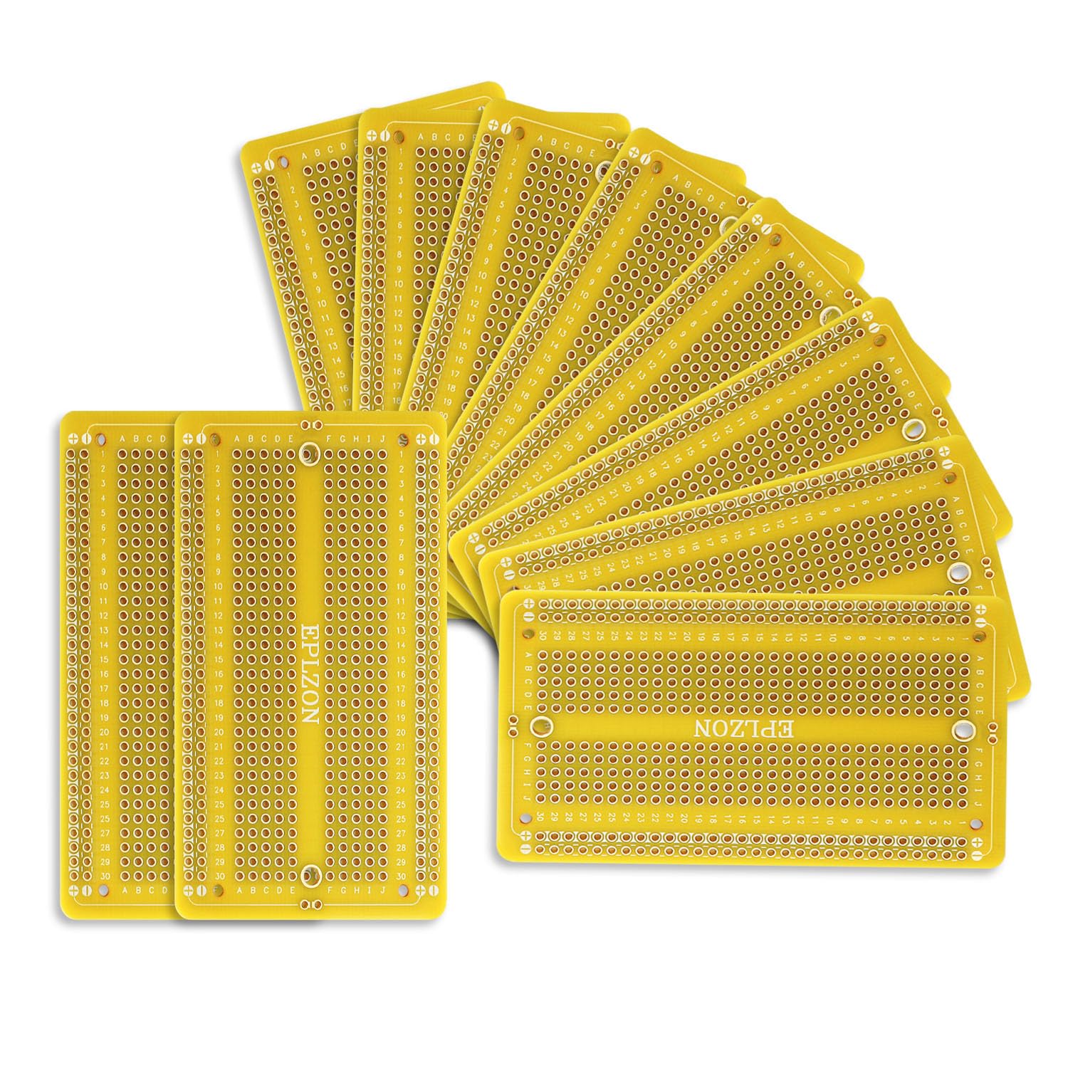 Snapklik.com : EPLZON 10 Pcs Solderable Breadboard PCB Board Gold ...