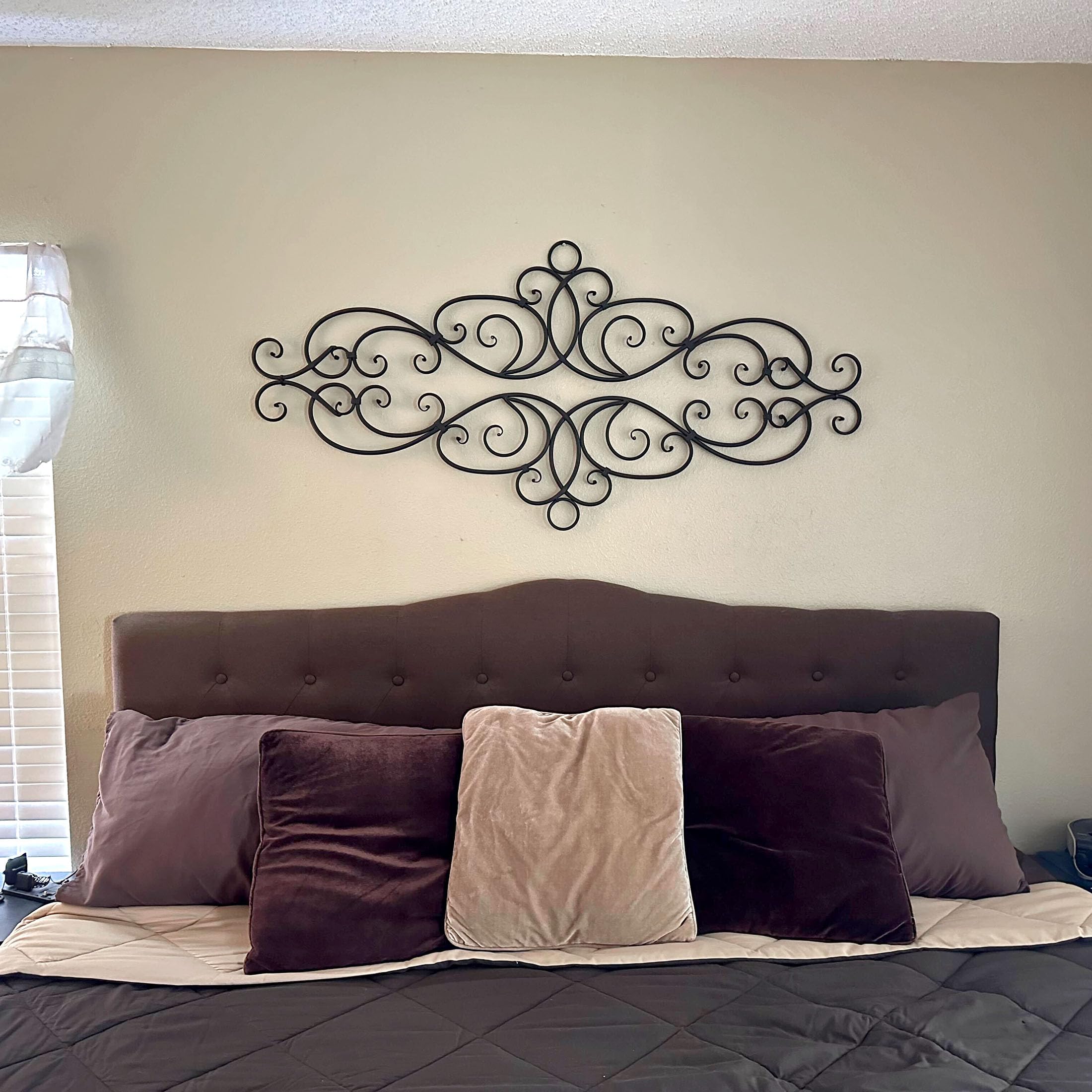 Bronze Scroll Wall Decor Rustic Floral And Scrolled Metal Wall Decor,