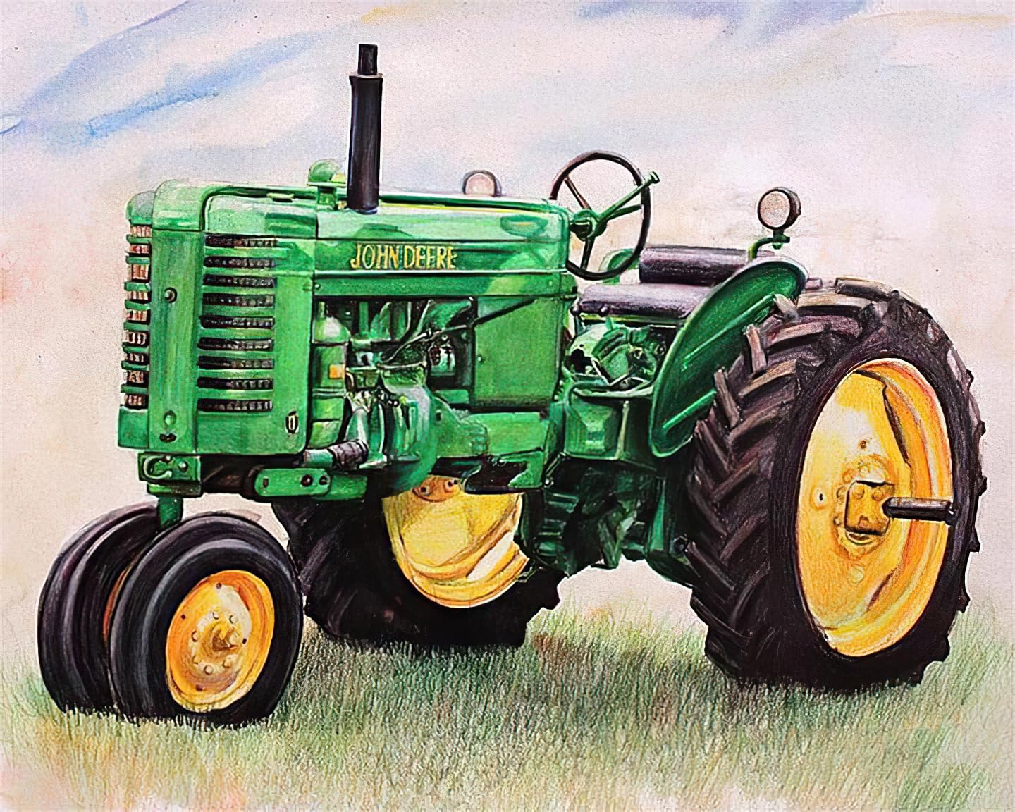 Amazon.com: YTOMEAT Tractor Diamond Art Kits with Round Diamond, 5D ...