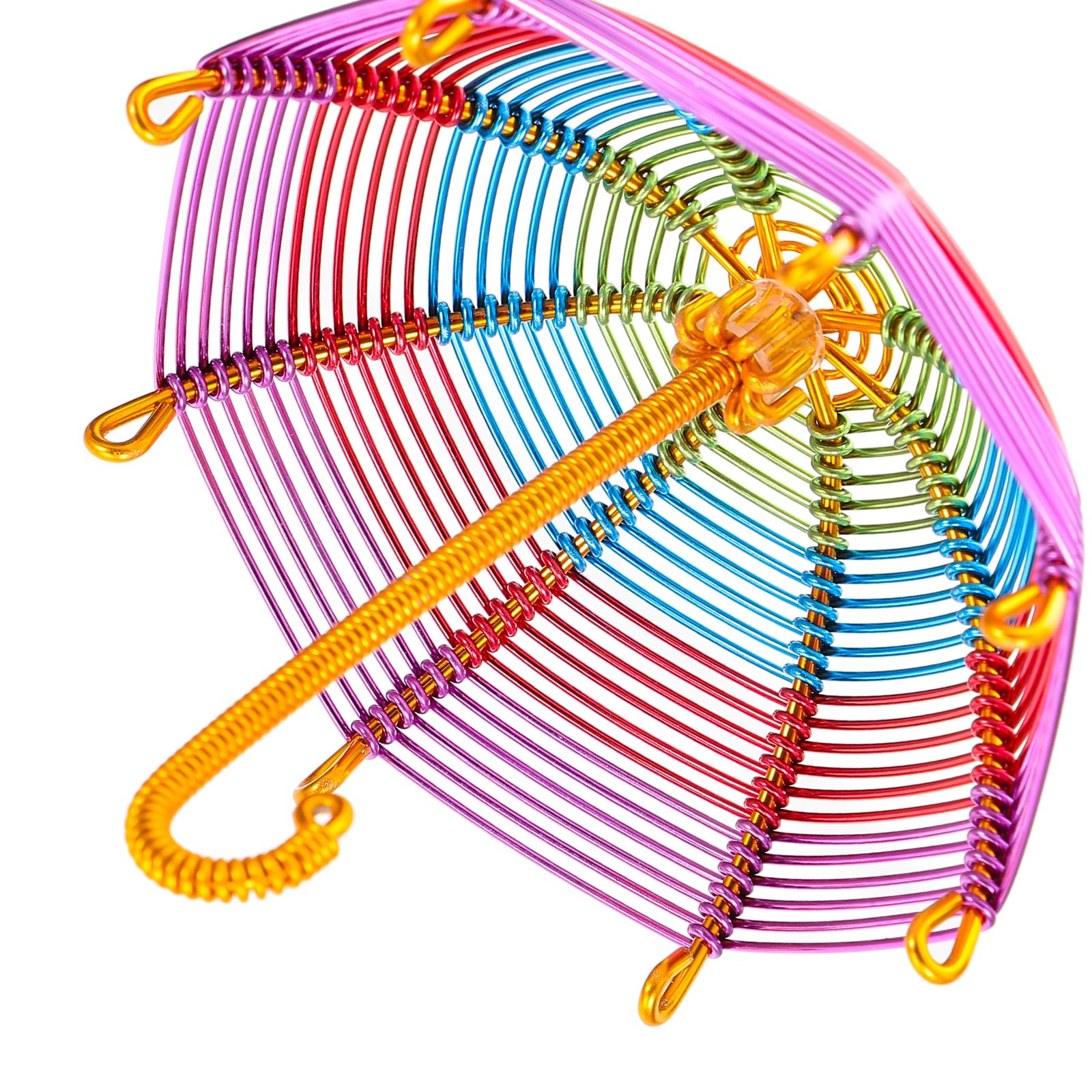 Amazon.com: TEHAUX Mini Doll Umbrella, Miniature Umbrella Metal Wire ...