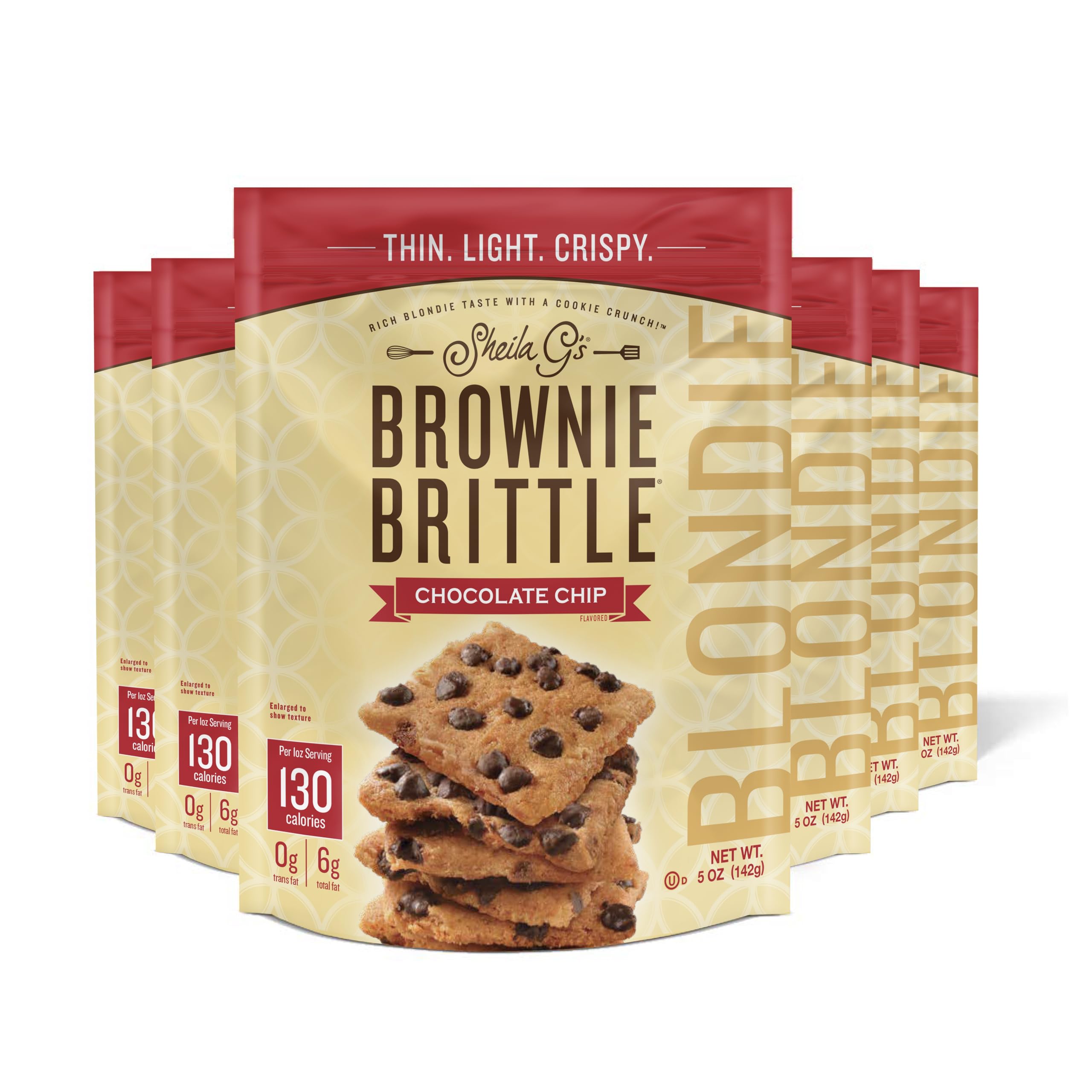 Sheila G's Brownie Brittle – Chocolate Chip Blondie Thin and Crispy ...