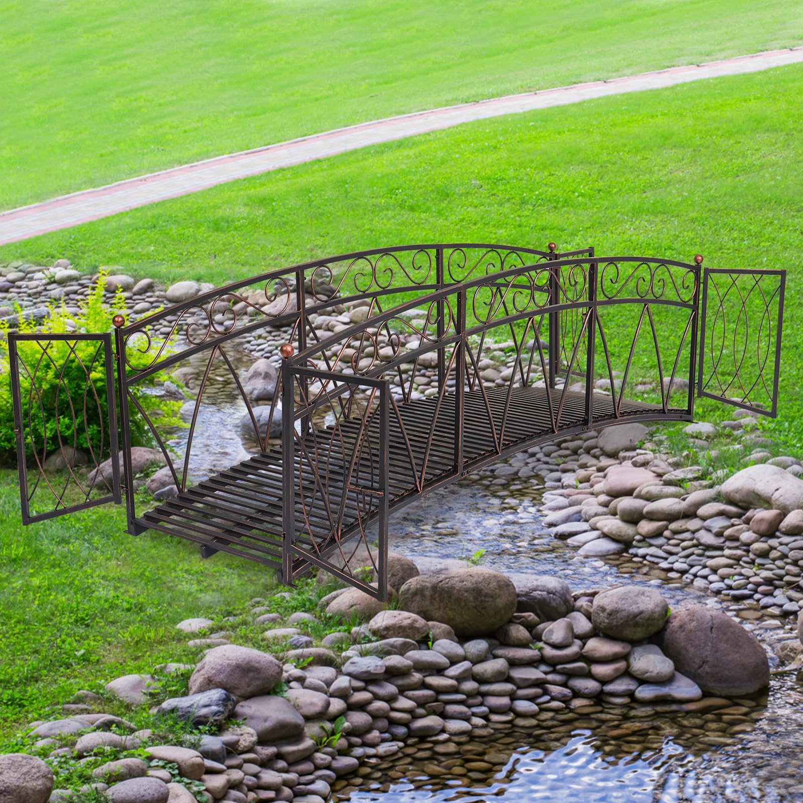 Metal Bridges For Backyards Garden Bridges Garon Fence