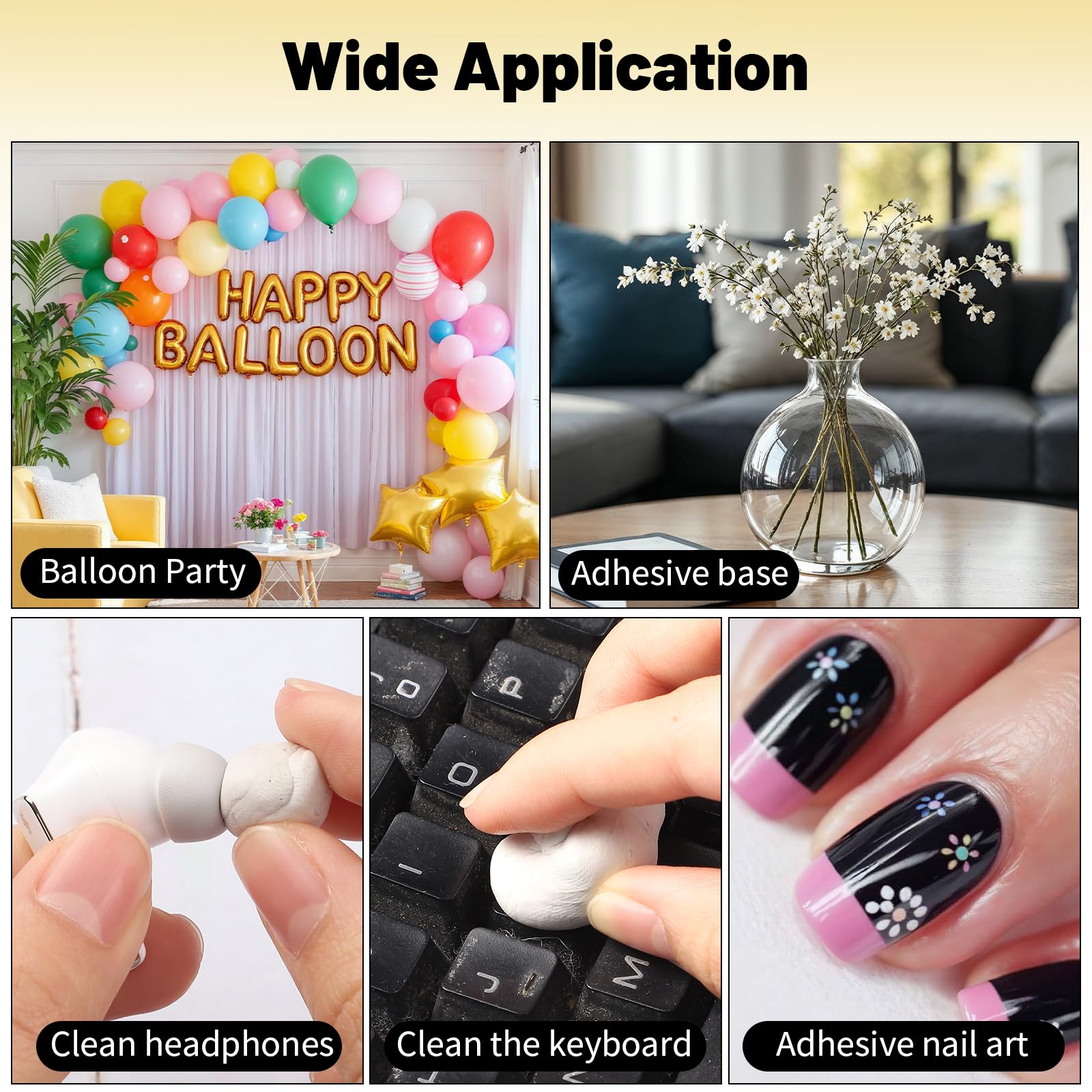 Snapklik.com : 102 Pcs Adhesive Poster Sticky Tack,Removable Mounting ...