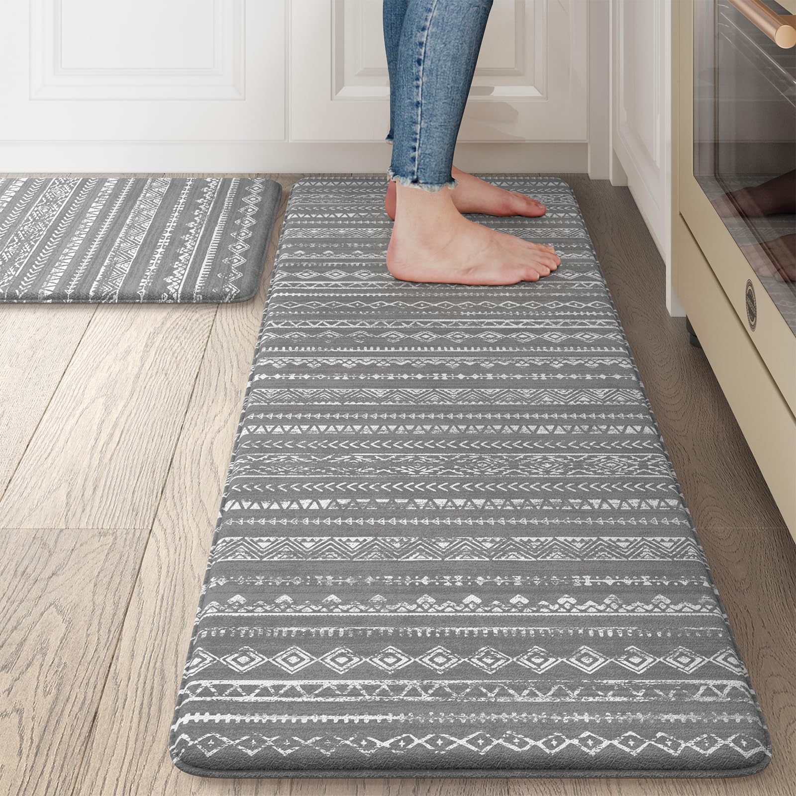 Ailsan Kitchen Mats for Floor Anti Fatigue, Memory Foam Kitchen Mat Non ...