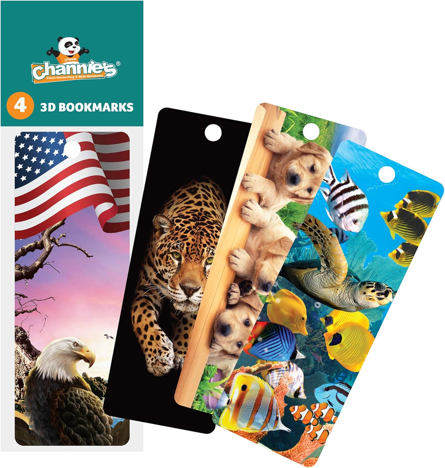 Amazon.com: Channie's 3D Animal Bookmarks for Kids, Make Reading Fun ...
