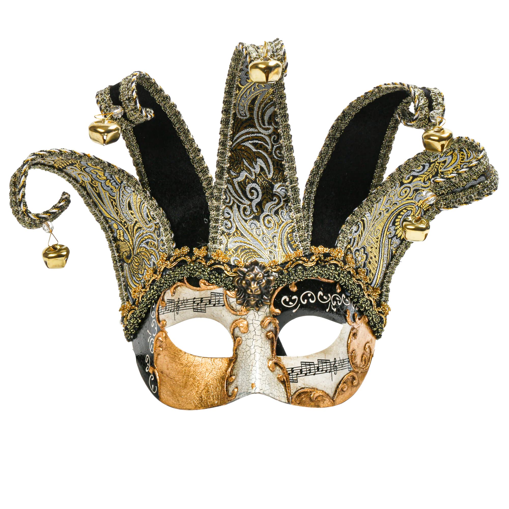 Amazon.com: ILOVEMASKS Masquerade Half Face Eye Jolly Jester Mask Prom ...