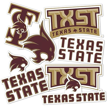Amazon.com: Texas State University Sticker TXState Bobcats Stickers ...