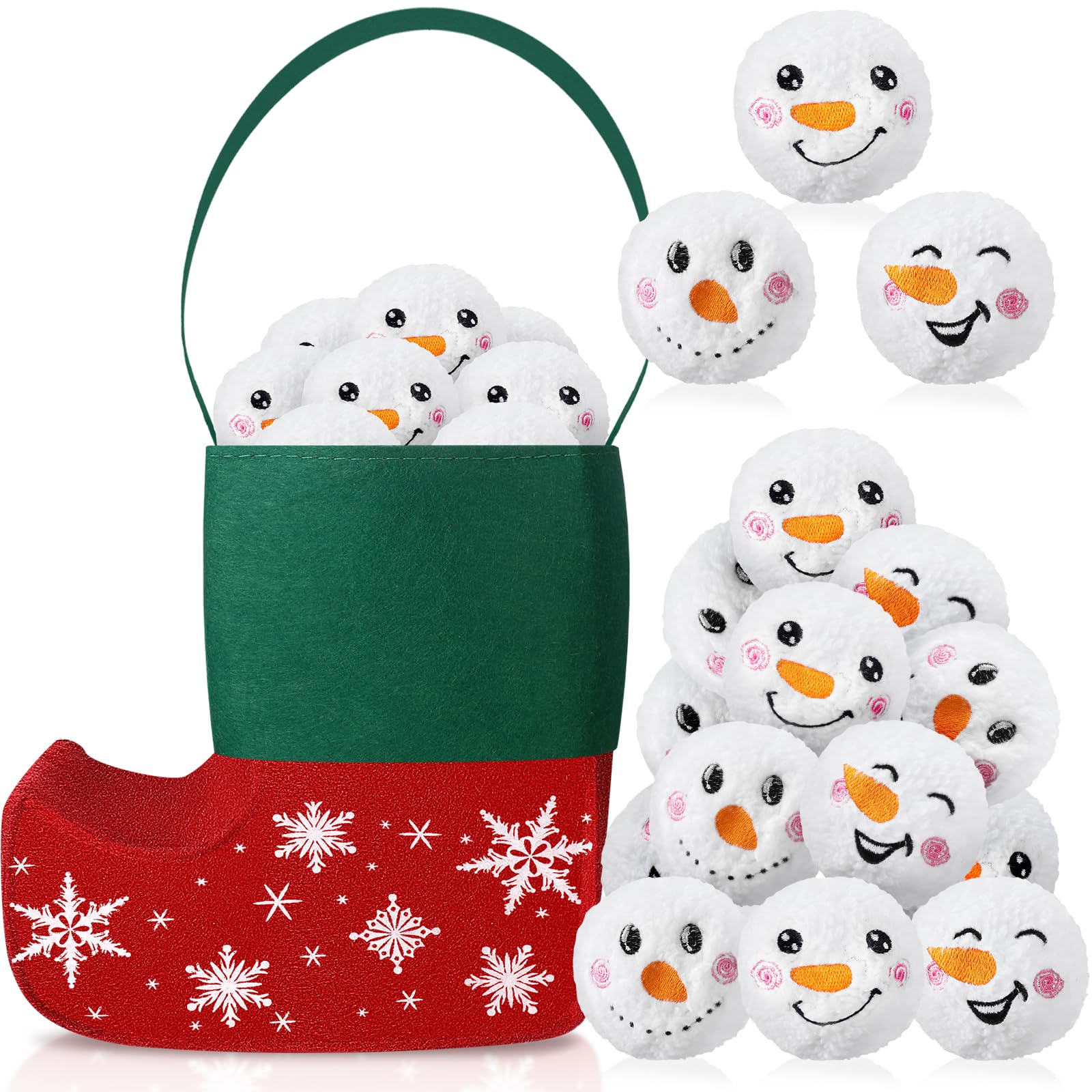 Amazon.com: Sadnyy 24 Pack Christmas Snowball Fight Balls Snowball Fun ...