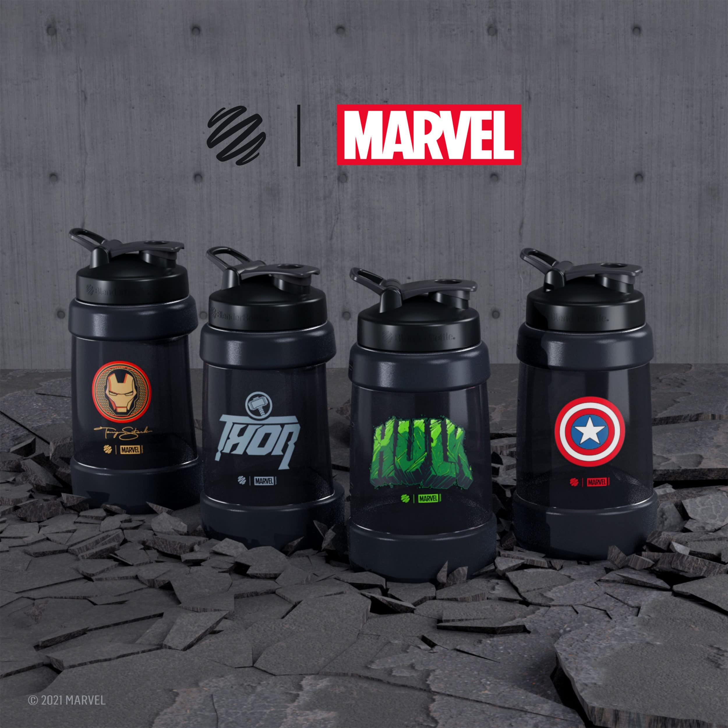 Snapklik.com : BlenderBottle Marvel Half Gallon Water Bottle
