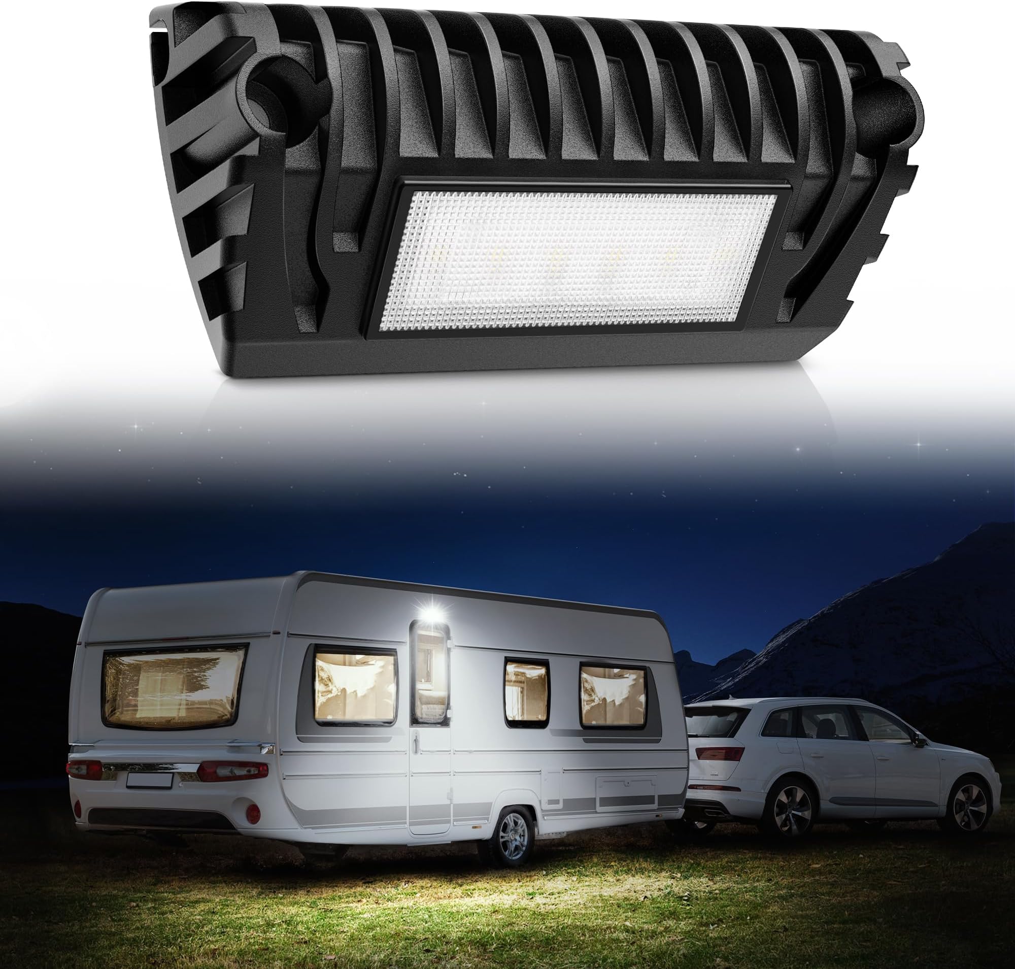 Amazon.com: Chelhead White Amber RV Outside Lights 4 PCS 12V Exterior ...