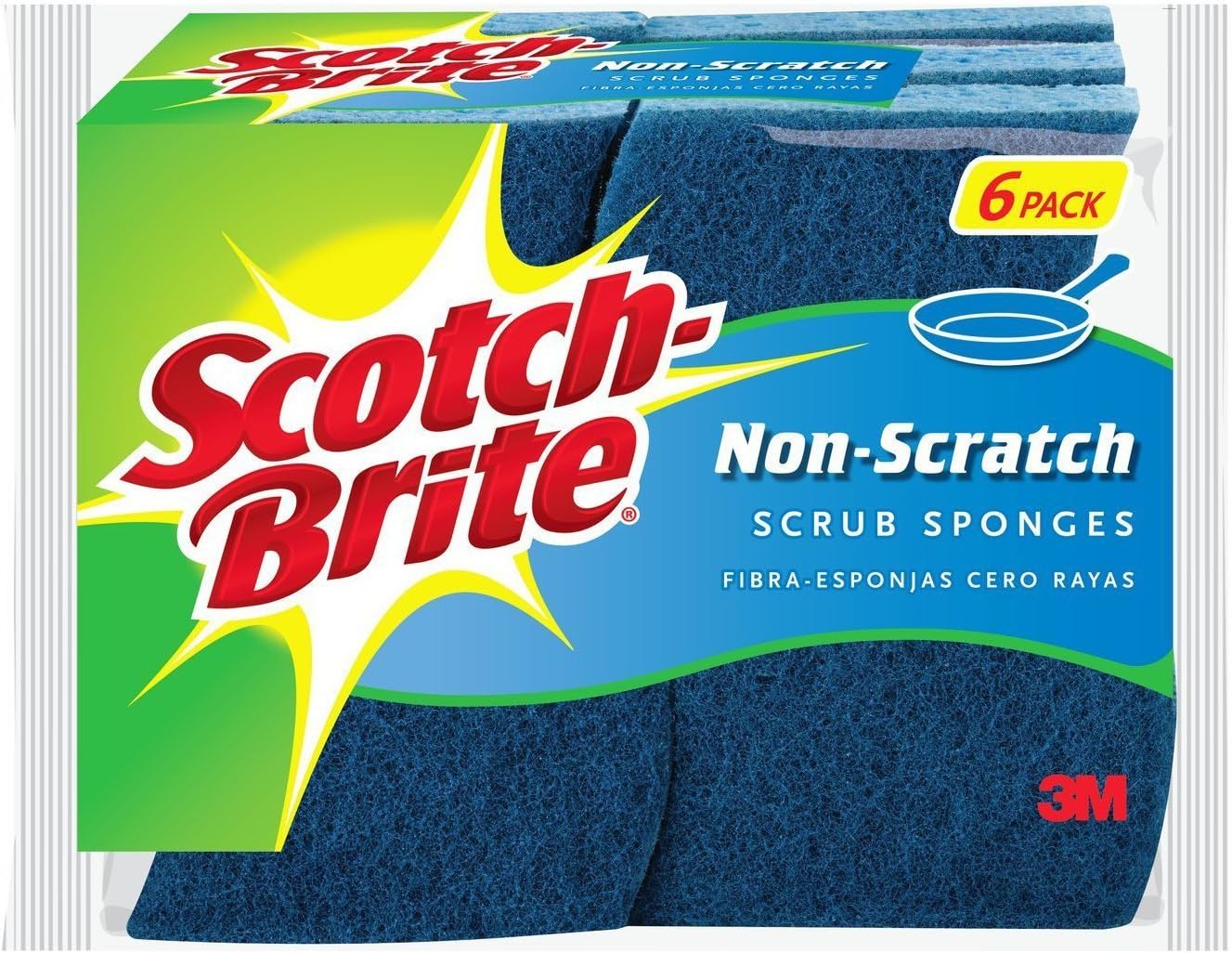 3M 526 No Scratch Multi Purpose Scrub Schwamm 4 2 5 X 2 3 5 Blau 6