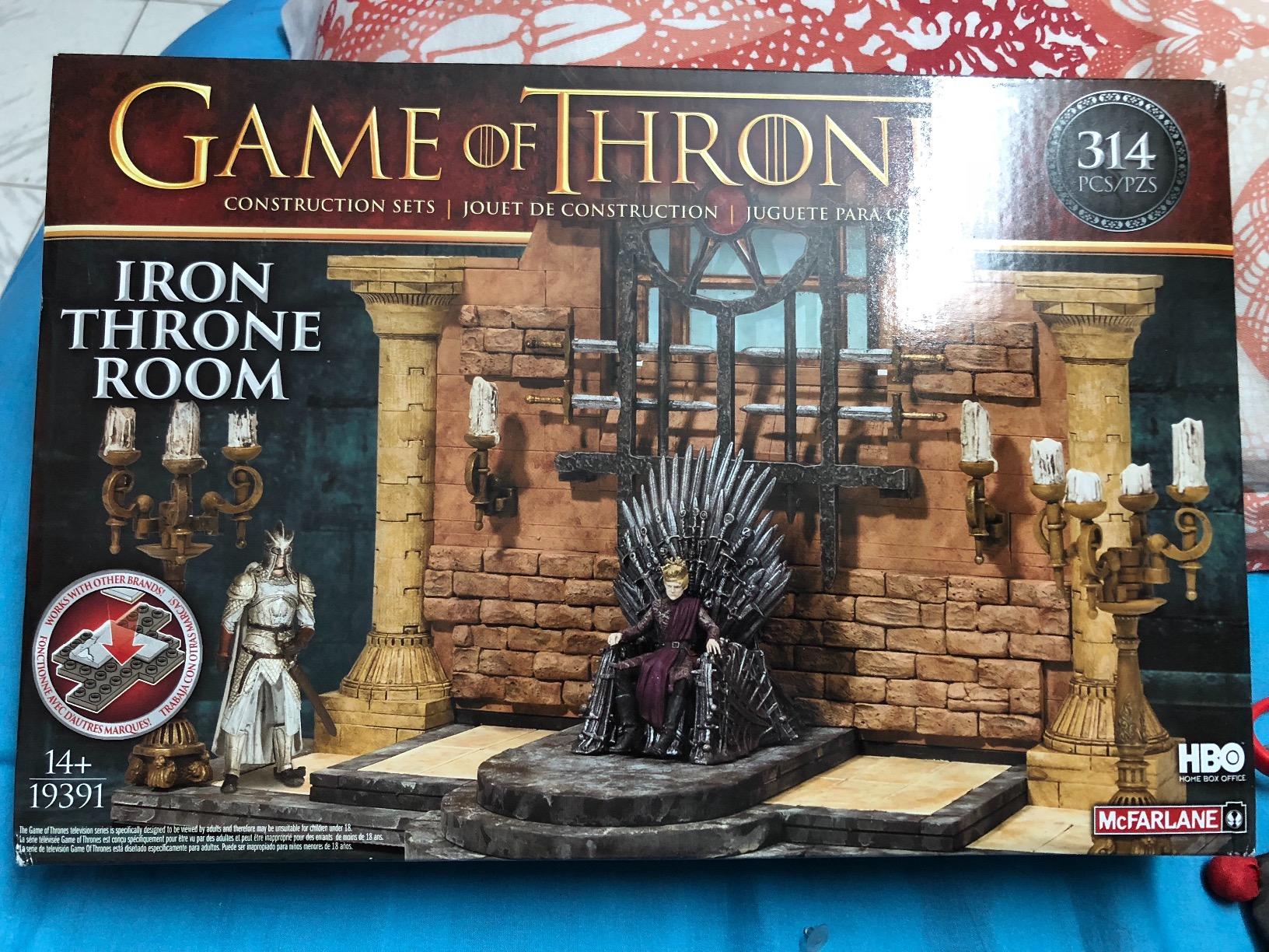 Buy McFarlane Toys Game of Thrones Iron Throne Room Construction Set ...