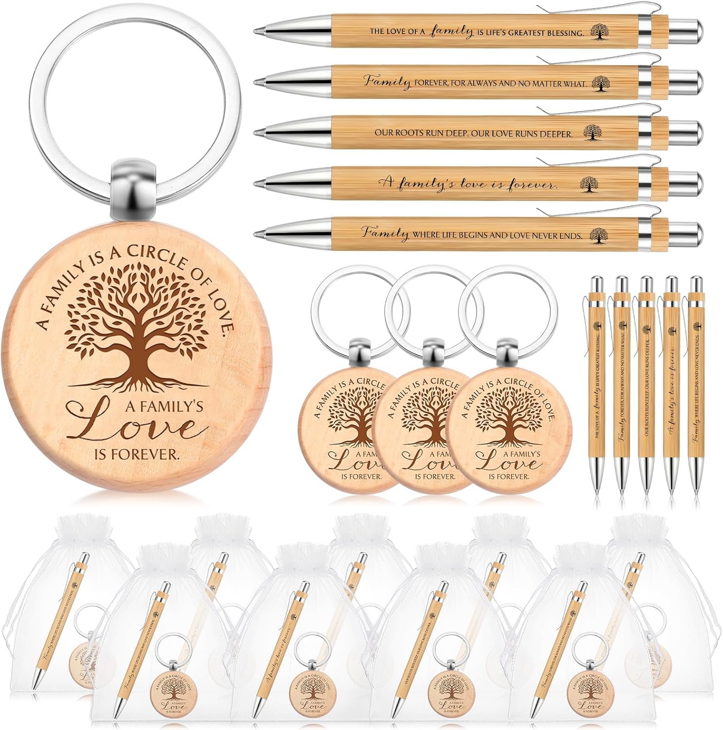 Amazon.com: Motipuns 20 Sets Family Reunion Party Favors Family Tree ...