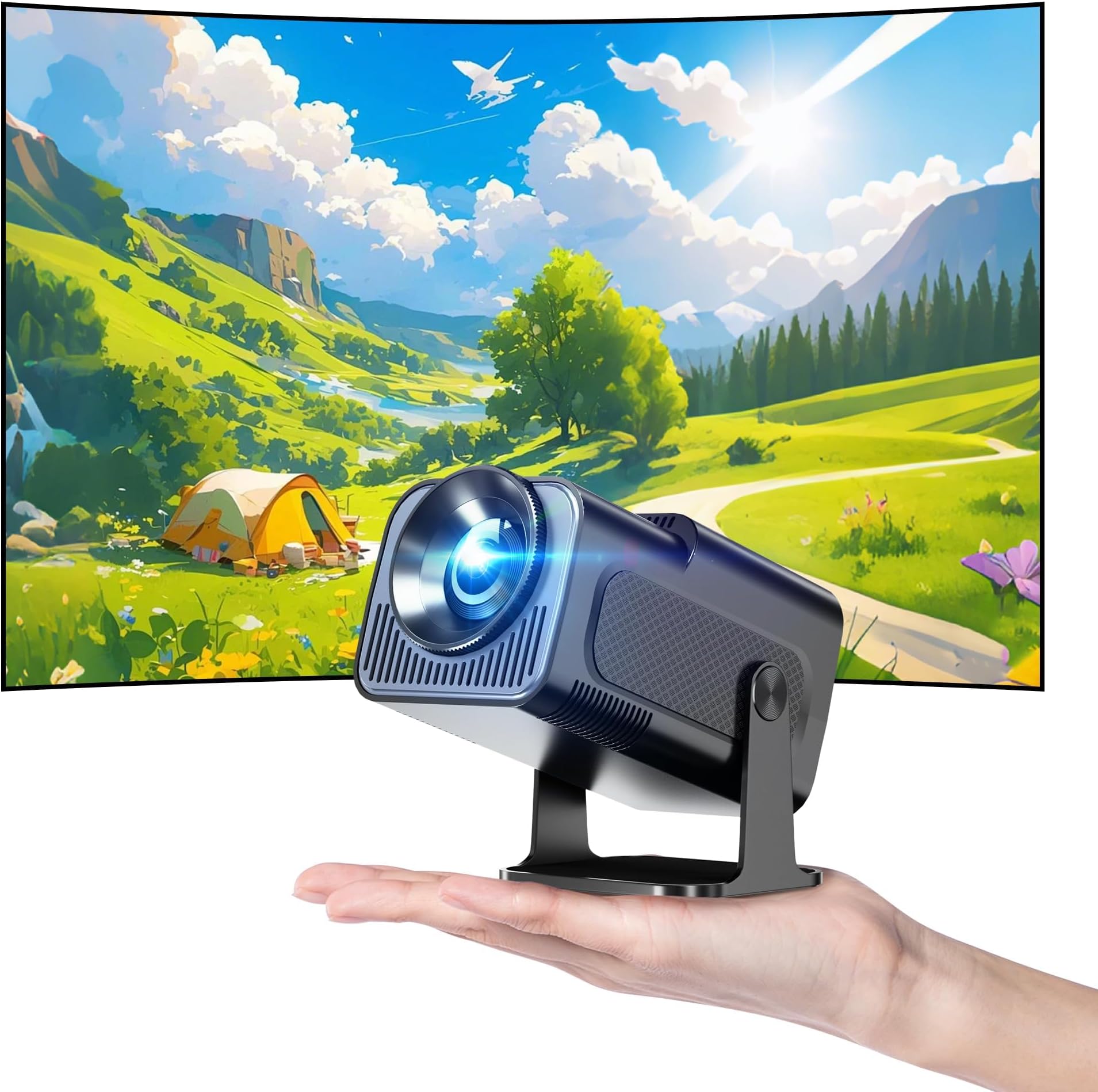 RYLO HY320 Mini Projetor Portátil 4K com Conectividade Bluetooth e Wi ...