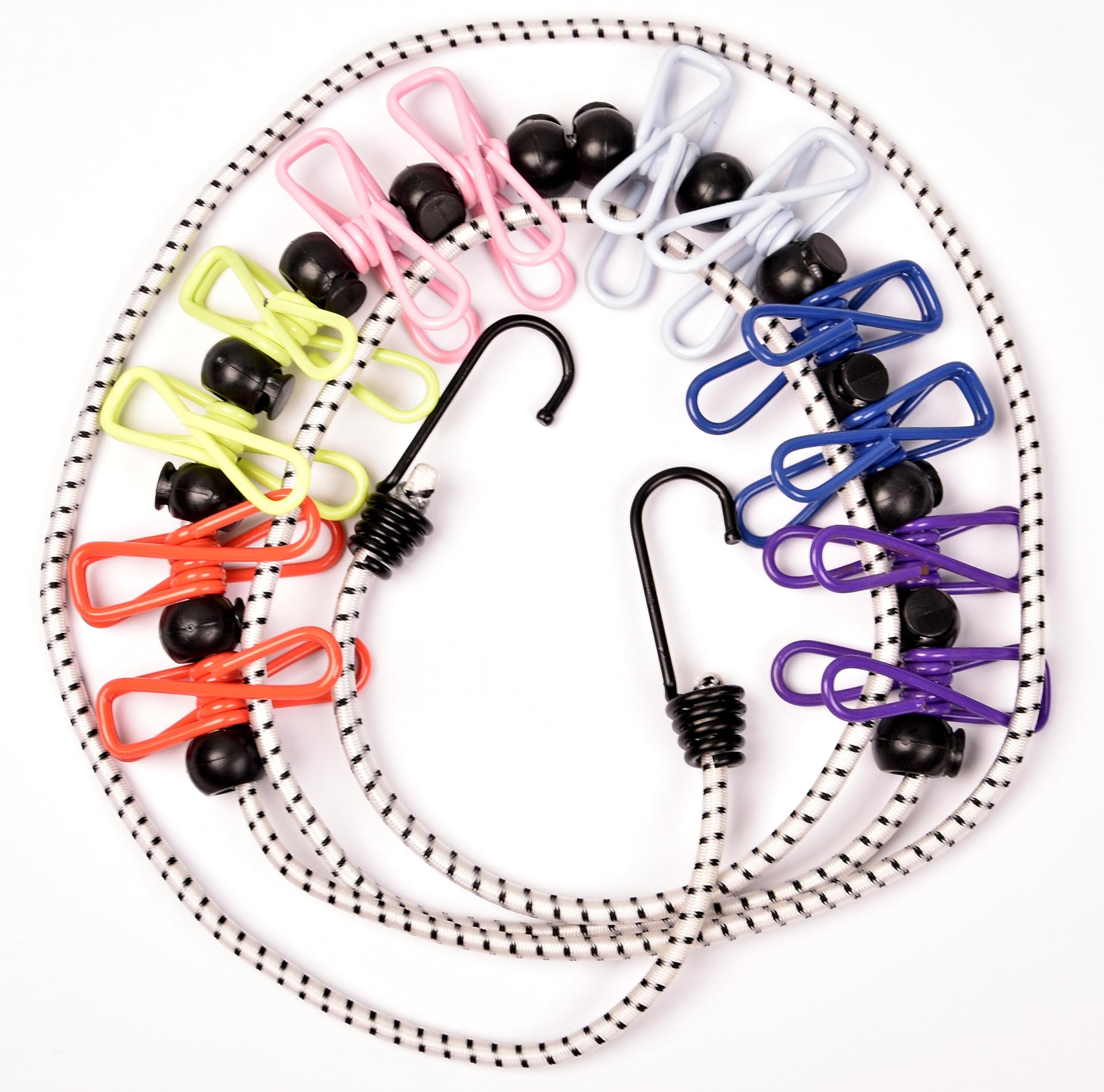 Amazon.com: Clothes Line with Suction Cups and Clips, for Travel ...