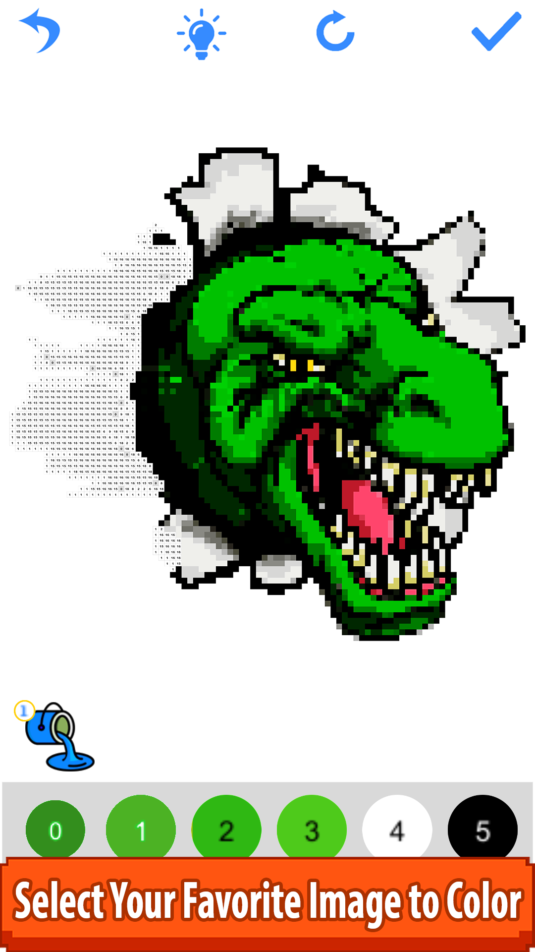 Dinosaurs Pixel Art - Paint by Number, Sandbox Coloring Pages - App on ...