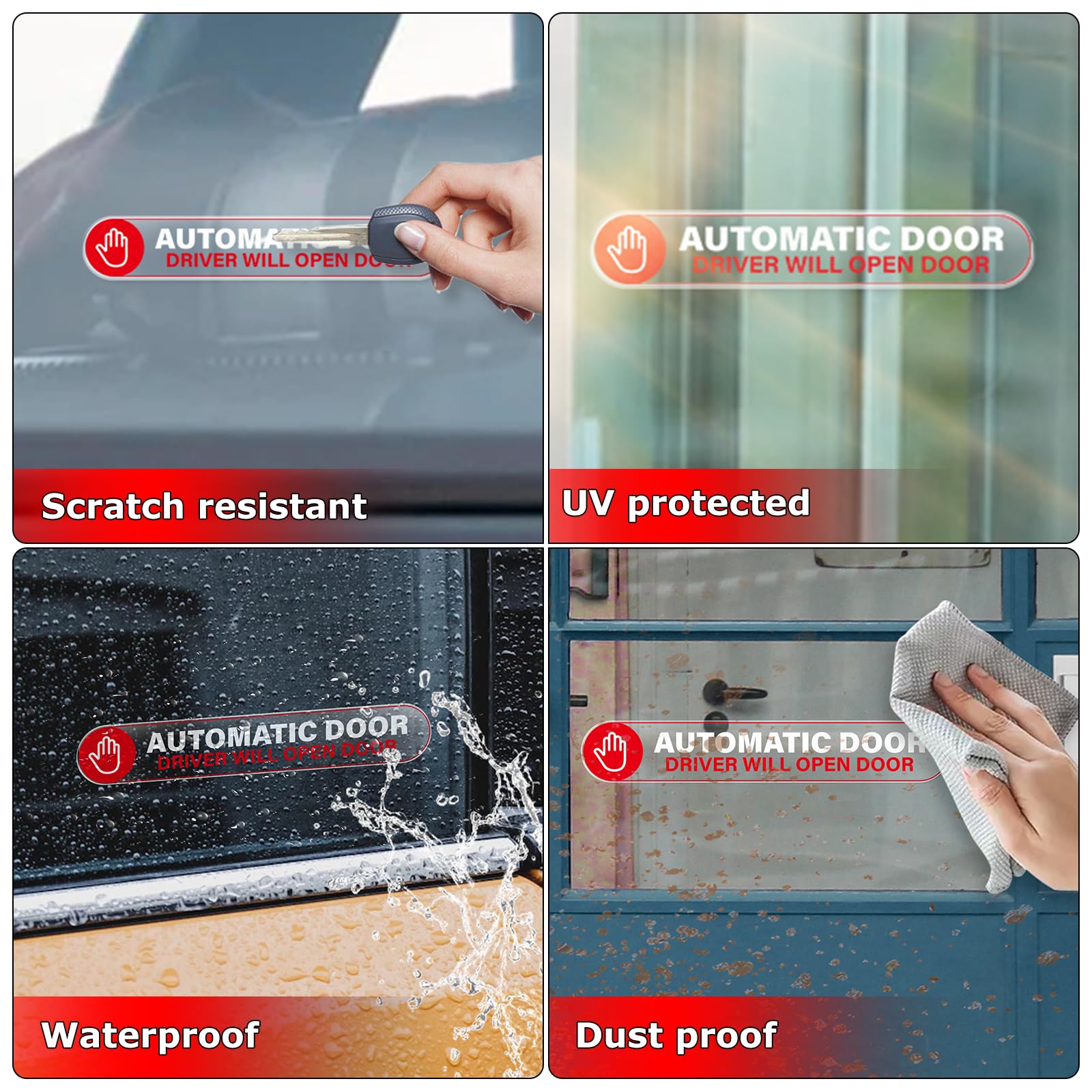 Snapklik.com : Automatic Door Car Sticker 6 1 Inches Vinyl Driver Will ...