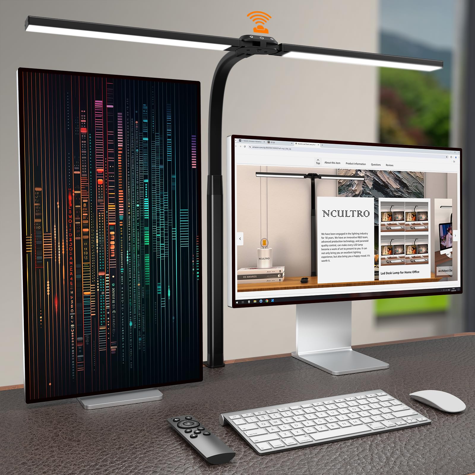 Ncultro LED Desk Lamp for Home Office, Bright Adjustable Gooseneck ...
