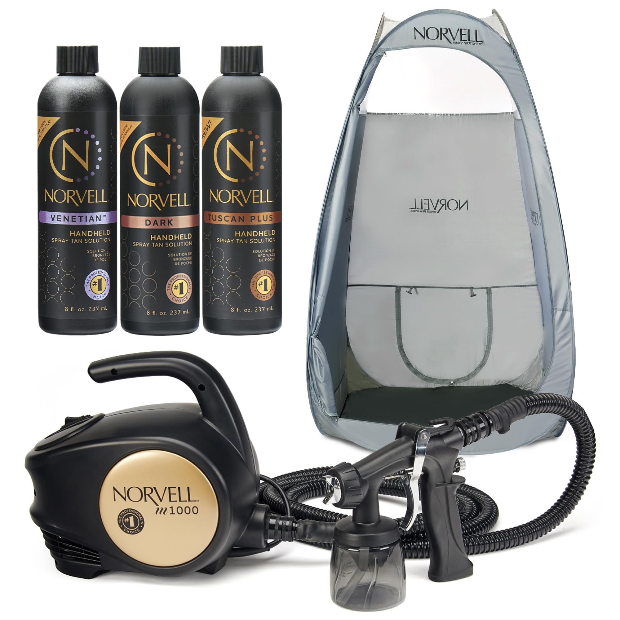 Amazon.com: Norvell Sunless Tanning Kit - M1000 HVLP Spray Tan Airbrush ...