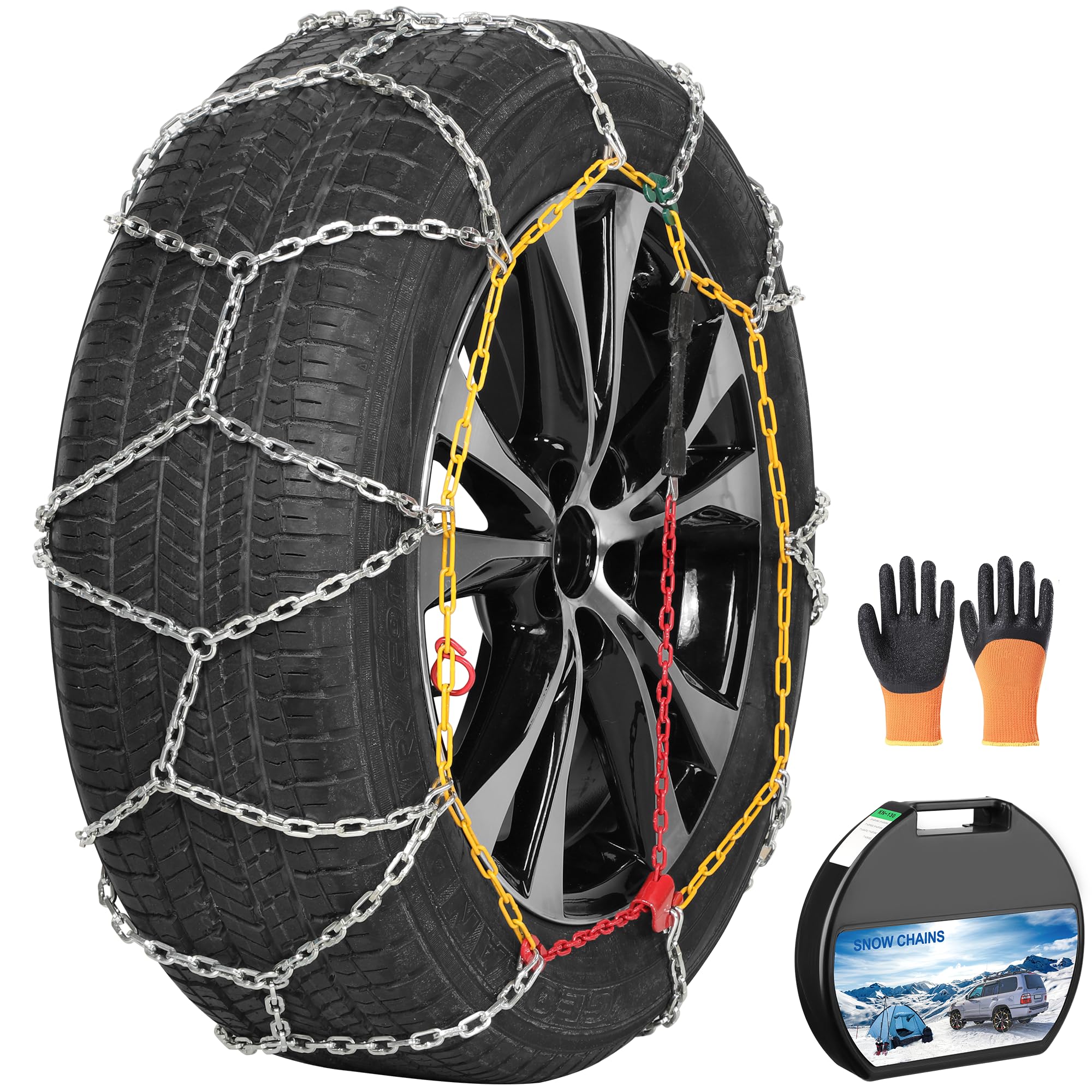 Amazon.com: 2 Packs Tire Chains Car Anti Slip Snow Chains for SUV/Truck ...