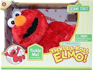 Sesame Street 25th Anniversary Tickle and Roll Elmo Plus Toy : Amazon.com.au: Toys & Games