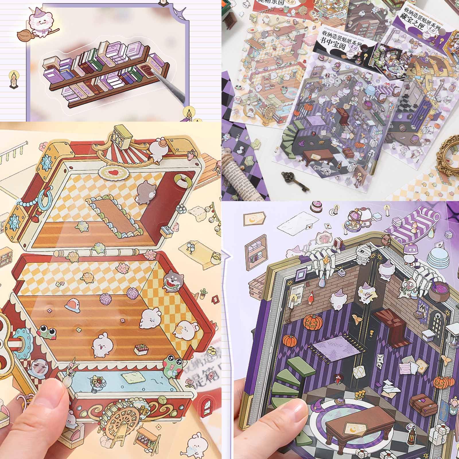 3d Sticker Maker Kit 3d Sticker Scene Book EIRZNGXQ Diy 3d House ...