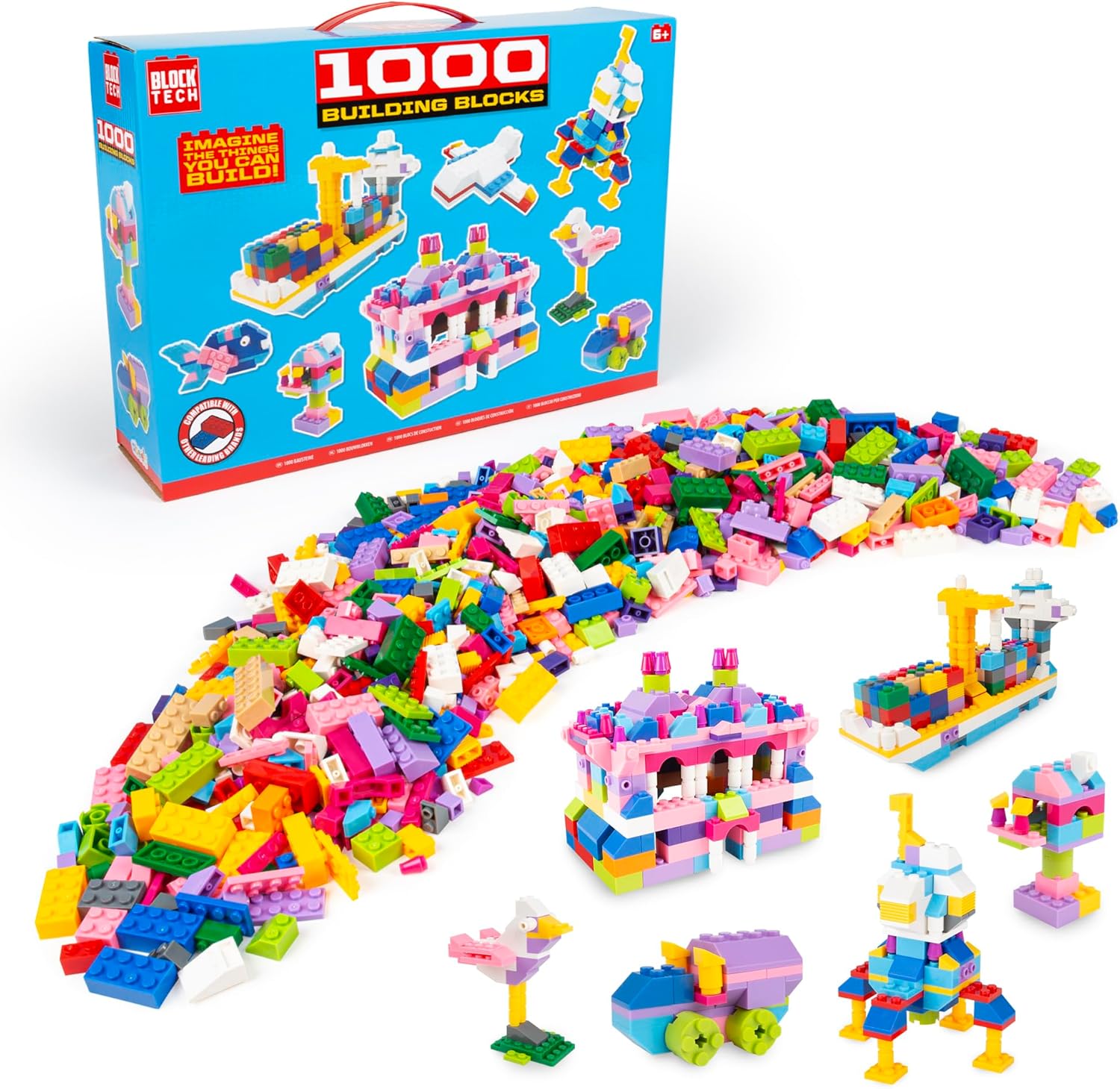 abeec Building Blocks Set X 1000pcs, Construction Building Blocks ...