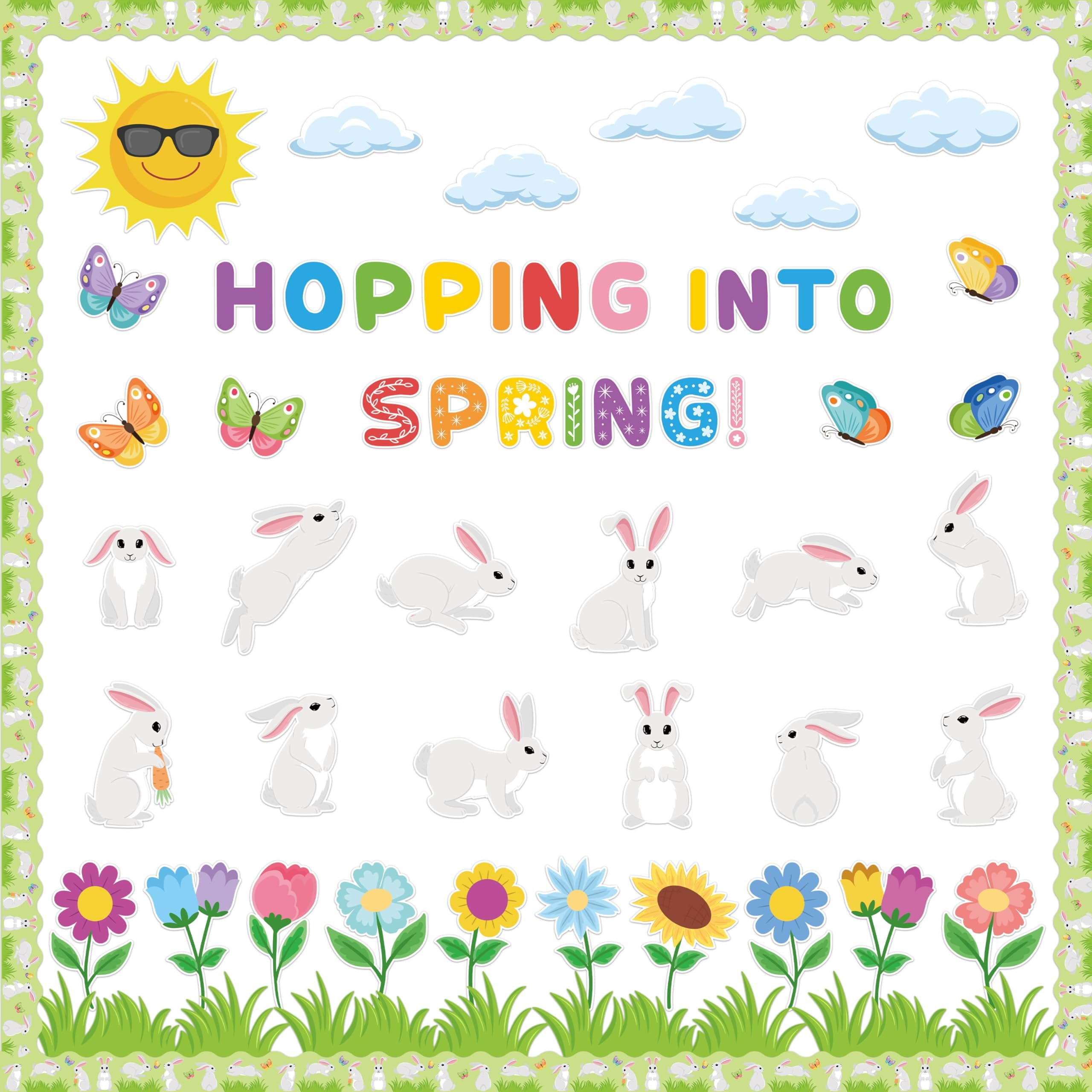 Amazon.com : 101 PCS Hawaiian Bulletin Board Decorations Summer ...