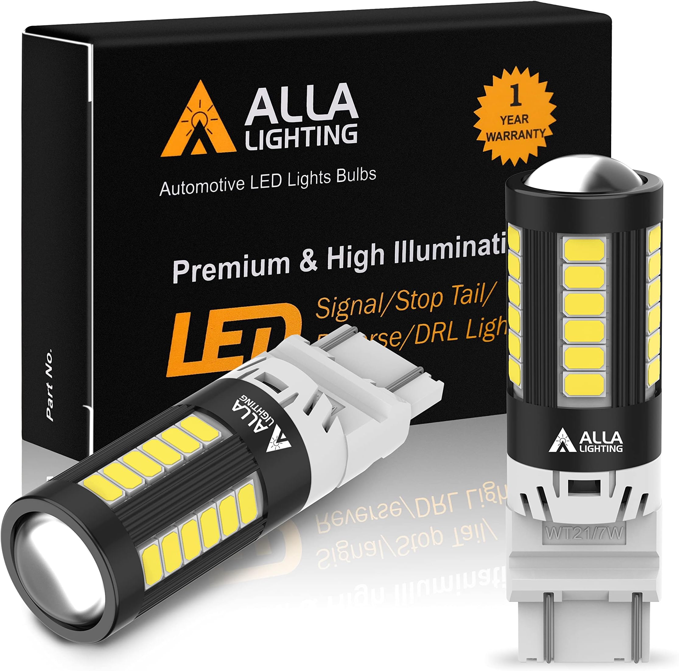 Amazon.com: Alla Lighting WT21/7W WTY21W/7W LED Bulbs, Super Bright ...