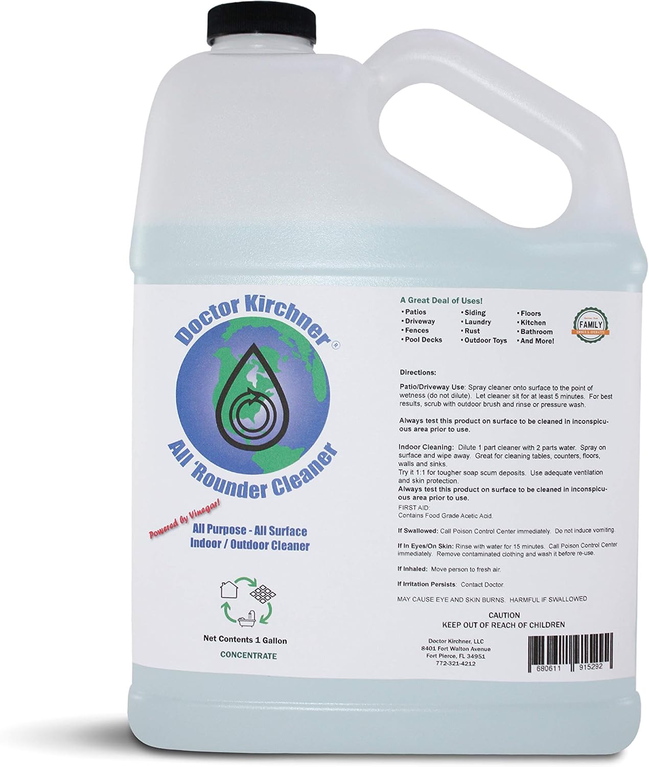 Amazon.com: Doctor Kirchner All Rounder Cleaner (1 gallon) : Health ...