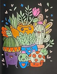 Amazon.com: Kawaii Color By Number - Cute Stuff Coloring Book BLACK ...