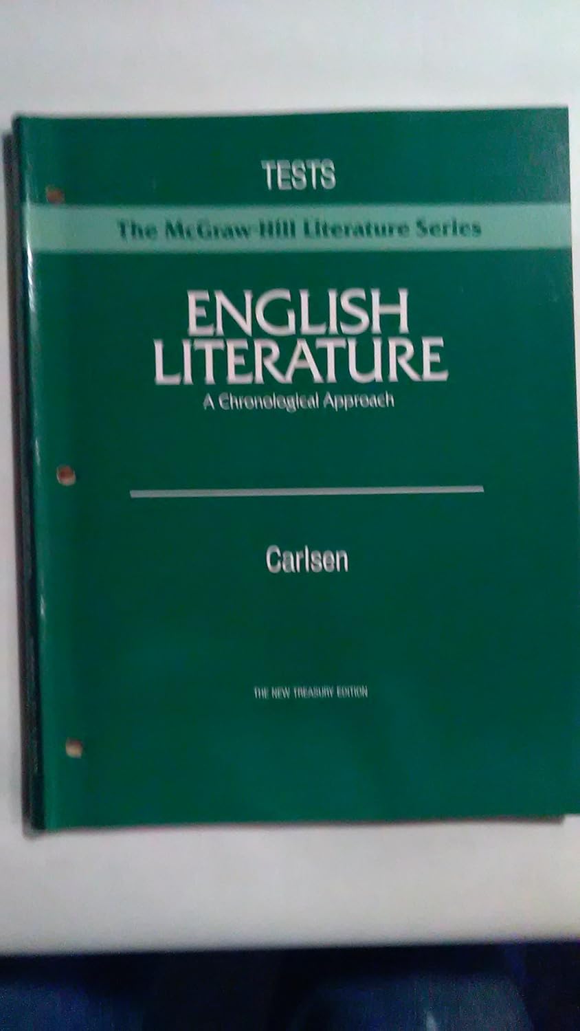 English Literature Chronological Approach Tests: Robert Carlsen ...