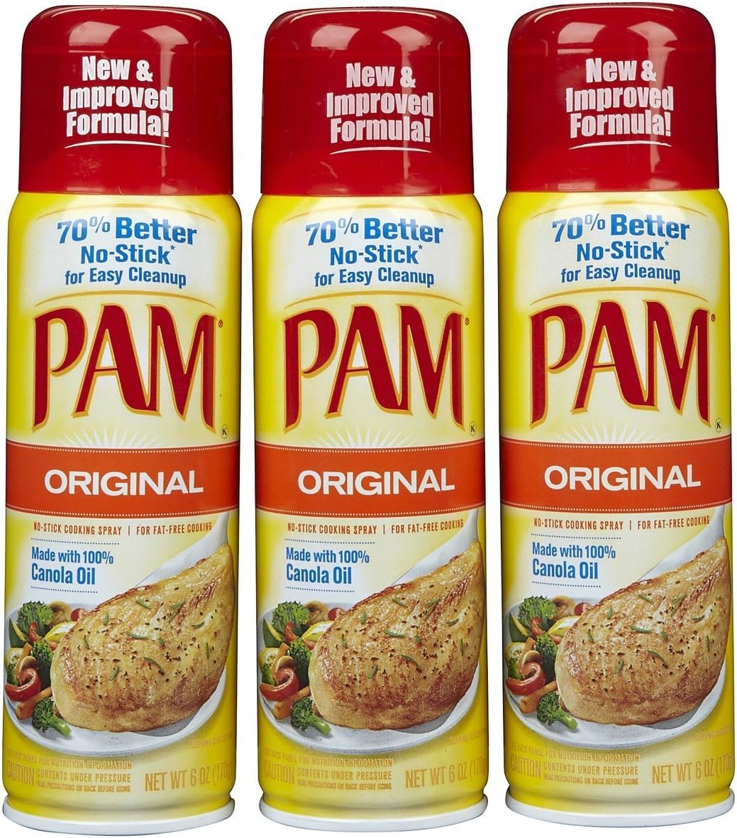 Amazon.com : Pam Original Cooking Spray-6 Oz-3 Pack : Grocery & Gourmet ...