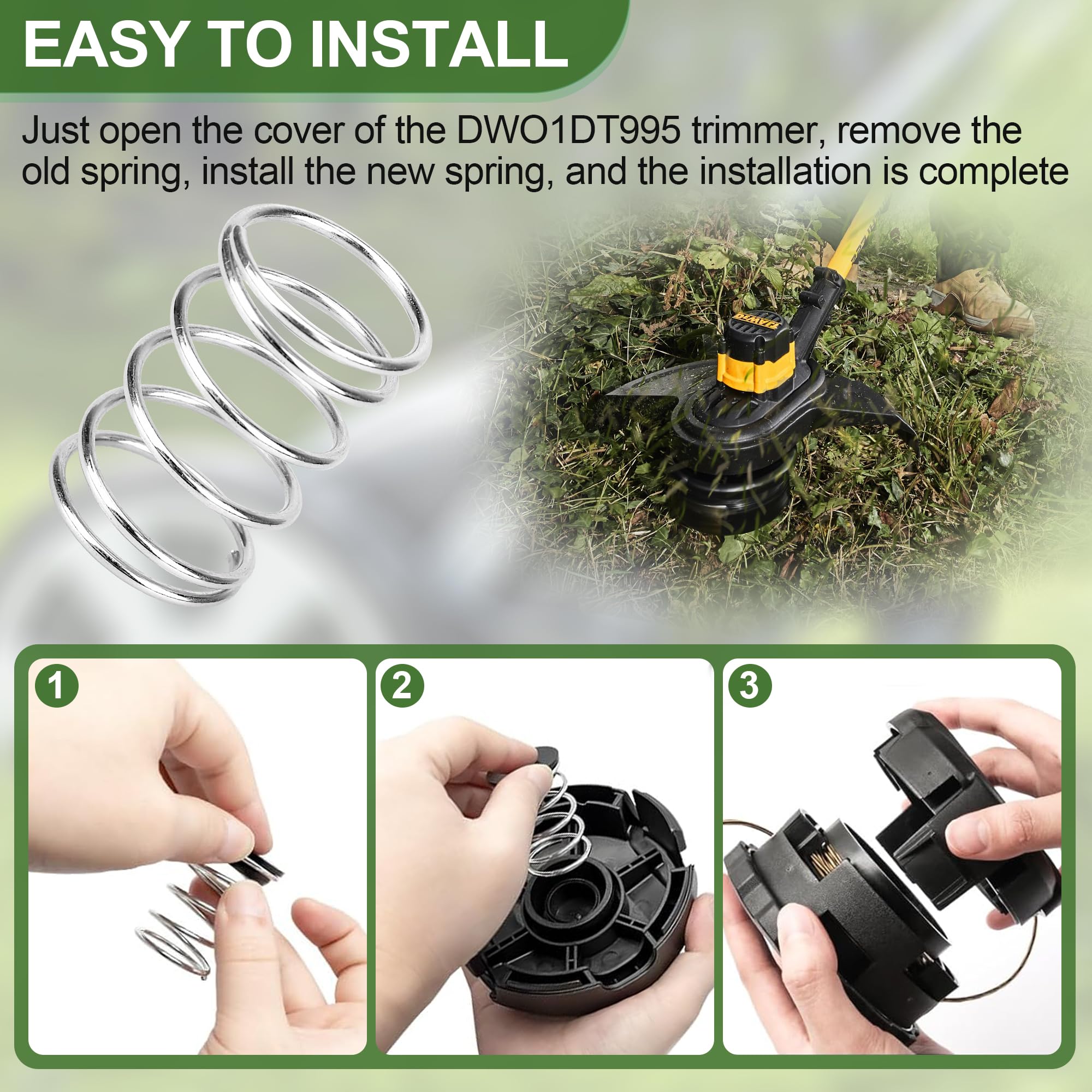 Dewalt String Trimmer Replacement Cap FATCANMA DWO1DT995 Trimmer Head ...