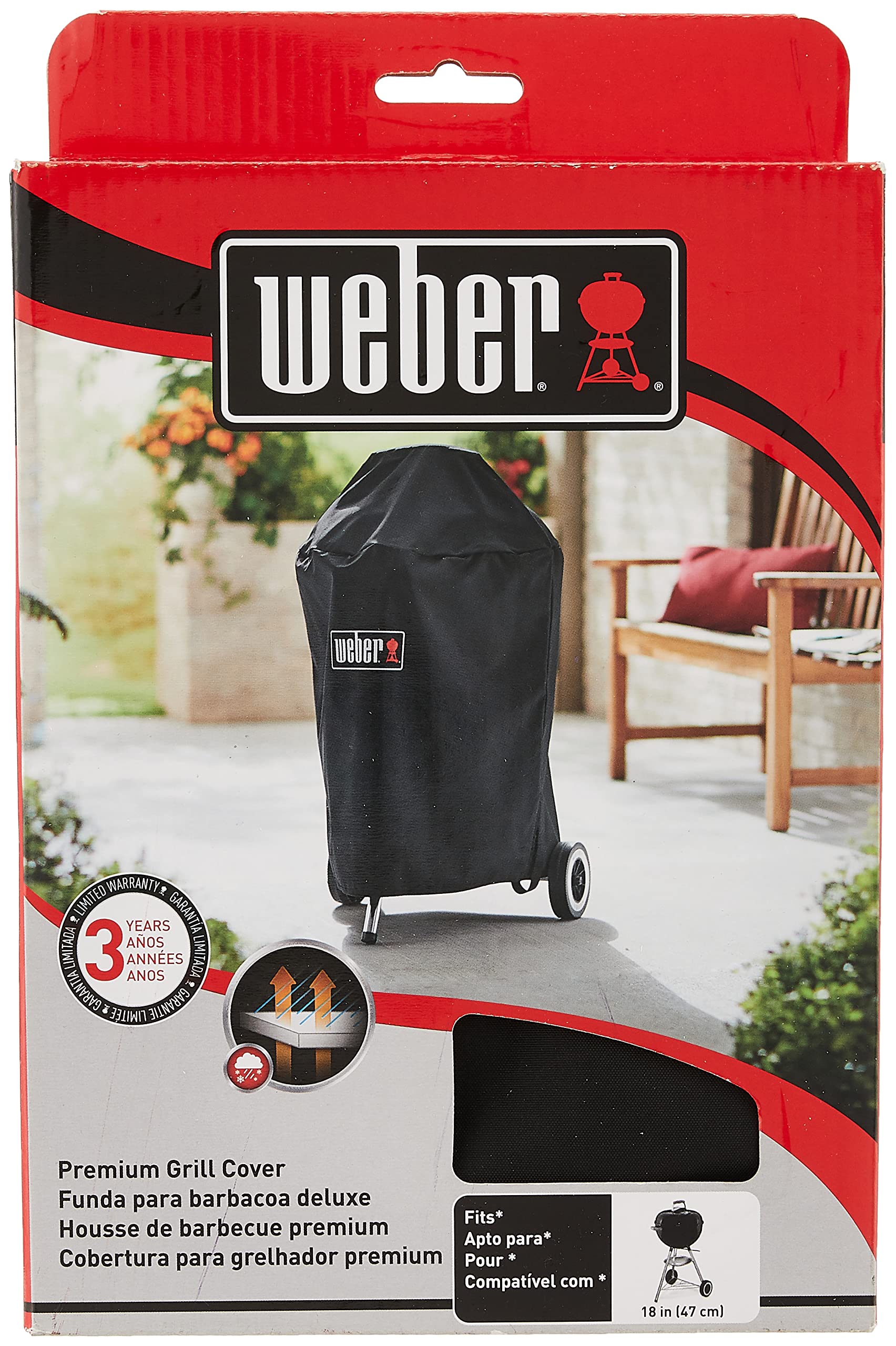 Weber 18" Original Kettle, Black with Cover